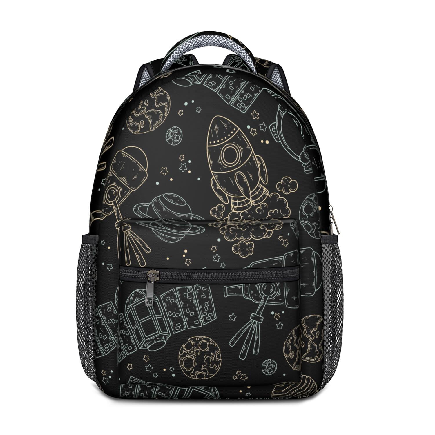 Starry Night Waterproof Backpack - Breathable & Durable with Spinal Support, Constellation Print ...