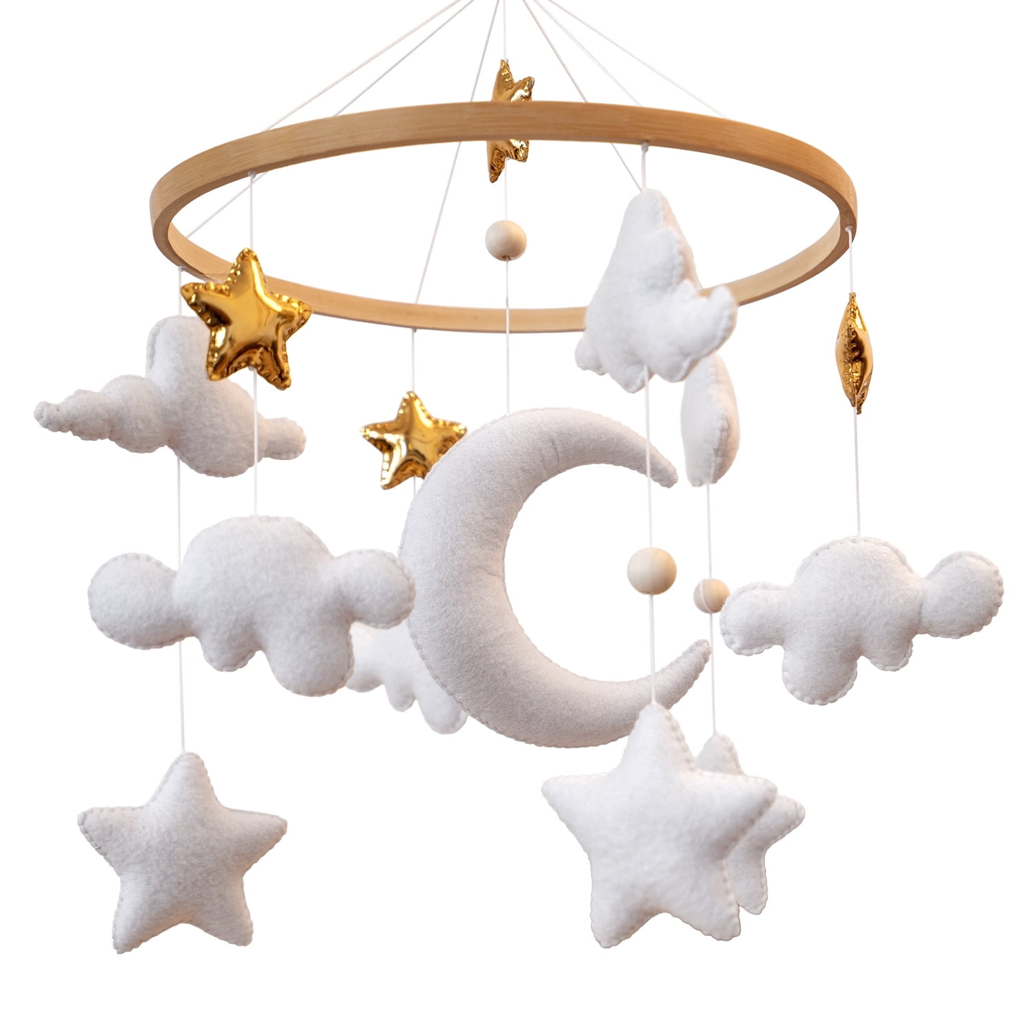 TINITIGIES Starry Night Mobile for Crib – Star and Moon Sky Theme ...