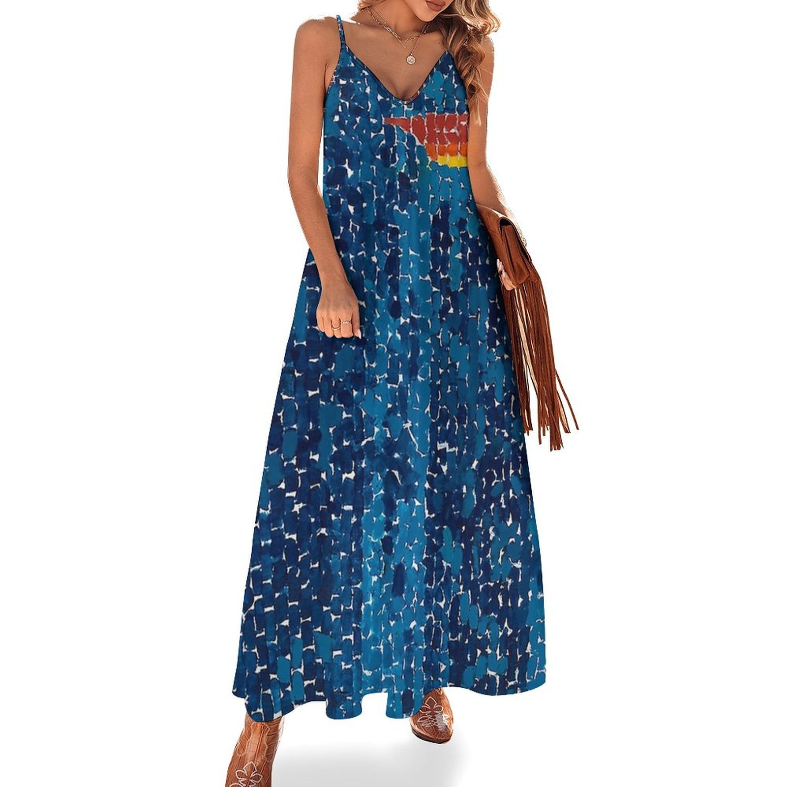 Starry Night and the Astronauts - Alma Thomas Sleeveless Dress luxury ...