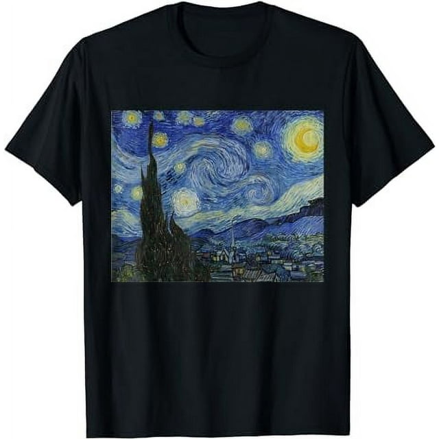 Starry Night by Vincent van Gogh | Famous Painting T-Shirt - Walmart.com