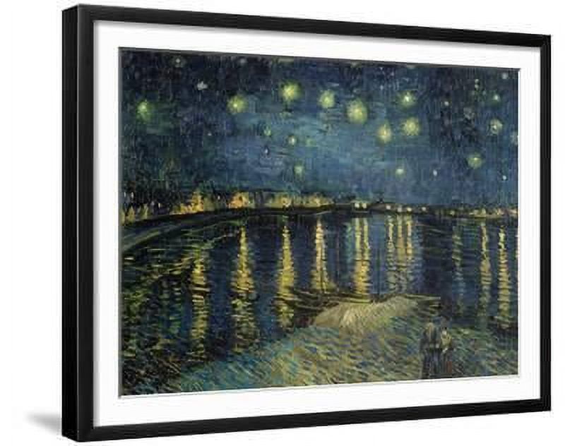 Starry Night over the Rhone, c.1888, Scenic Framed Art Print Wall Art ...
