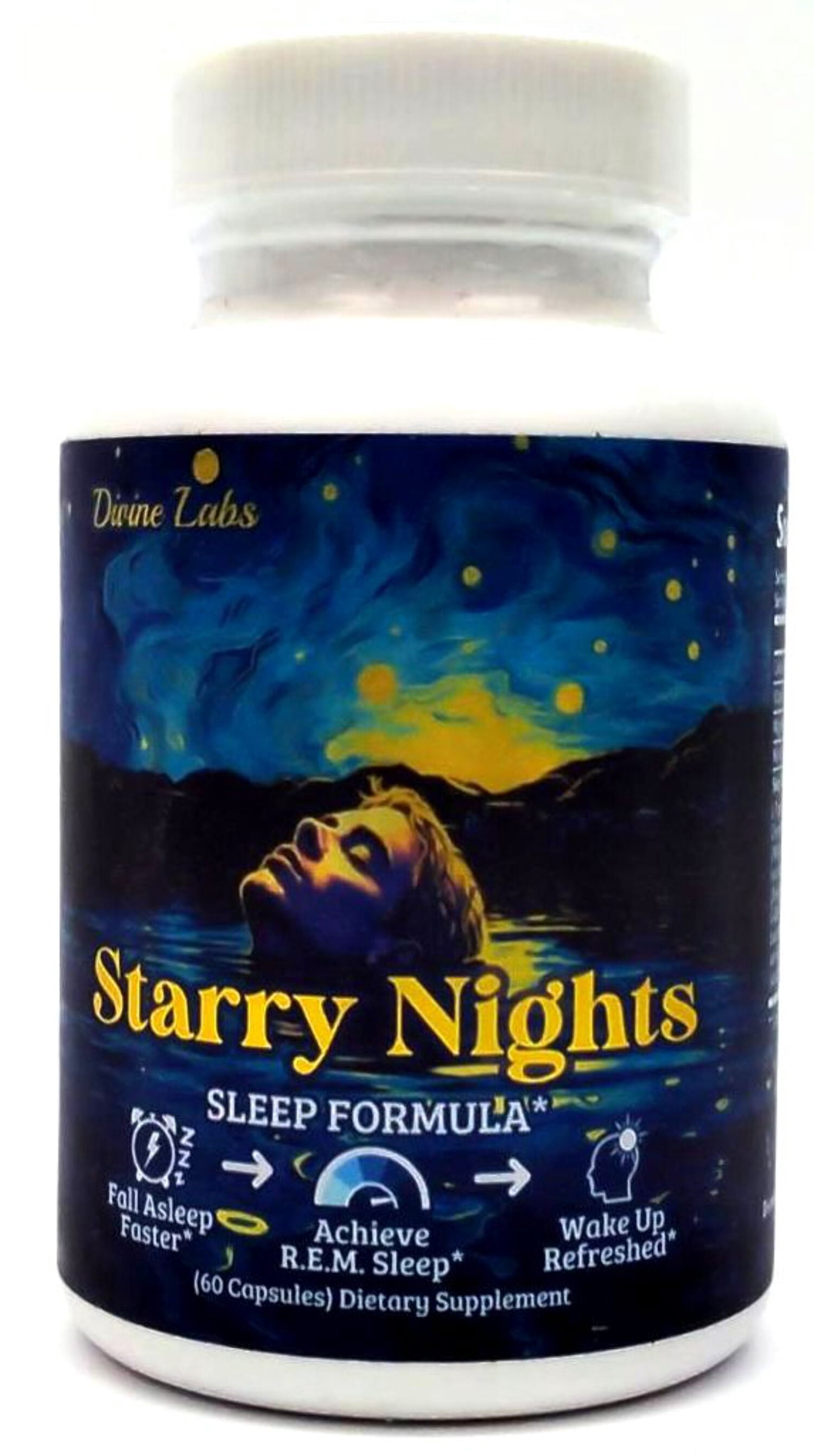 Starry Nights Sleep Formula Dietary Supplement with Melatonin Calcium ...