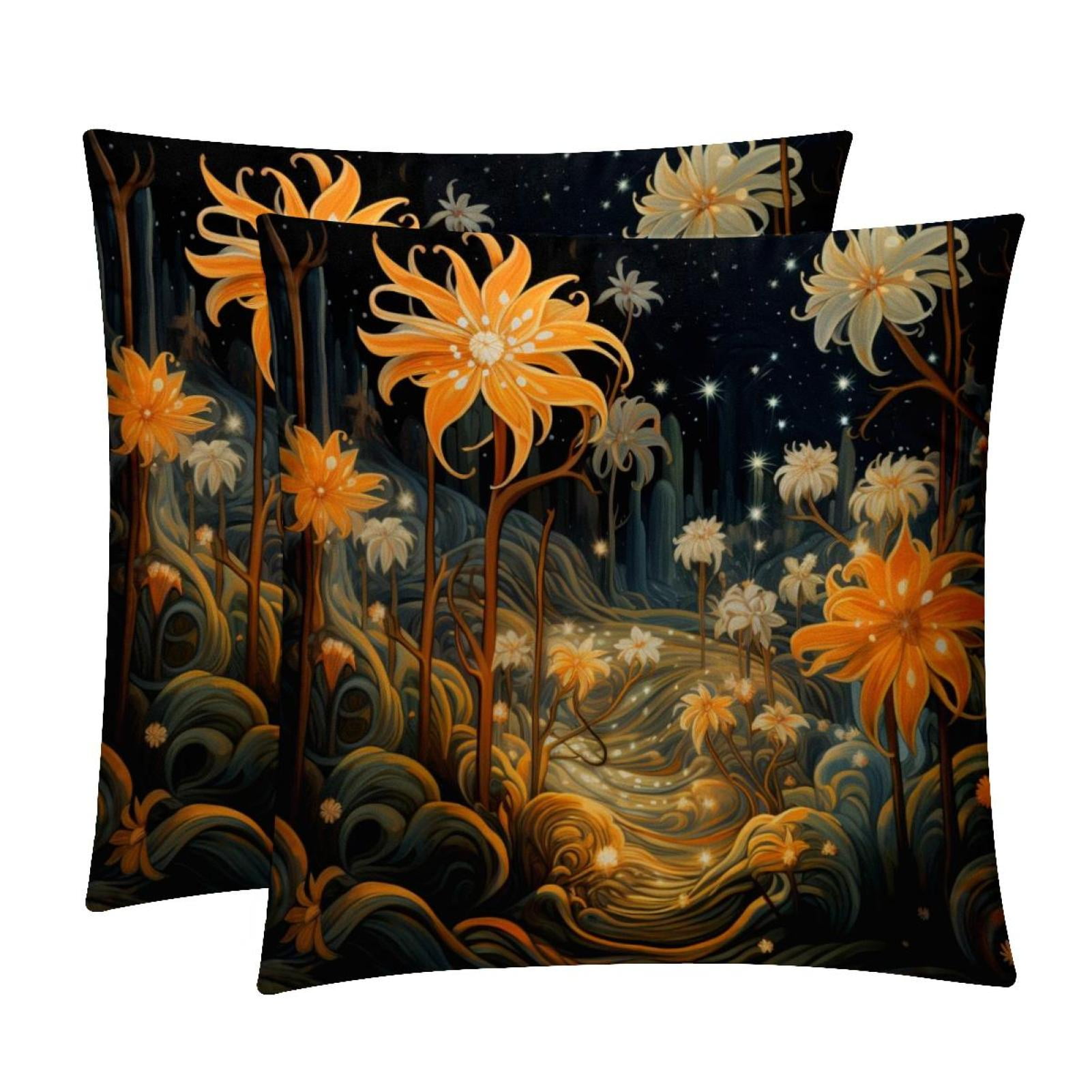 Starry Plants Covers Inserts with Unique Patterns - Set of 2 Chair ...
