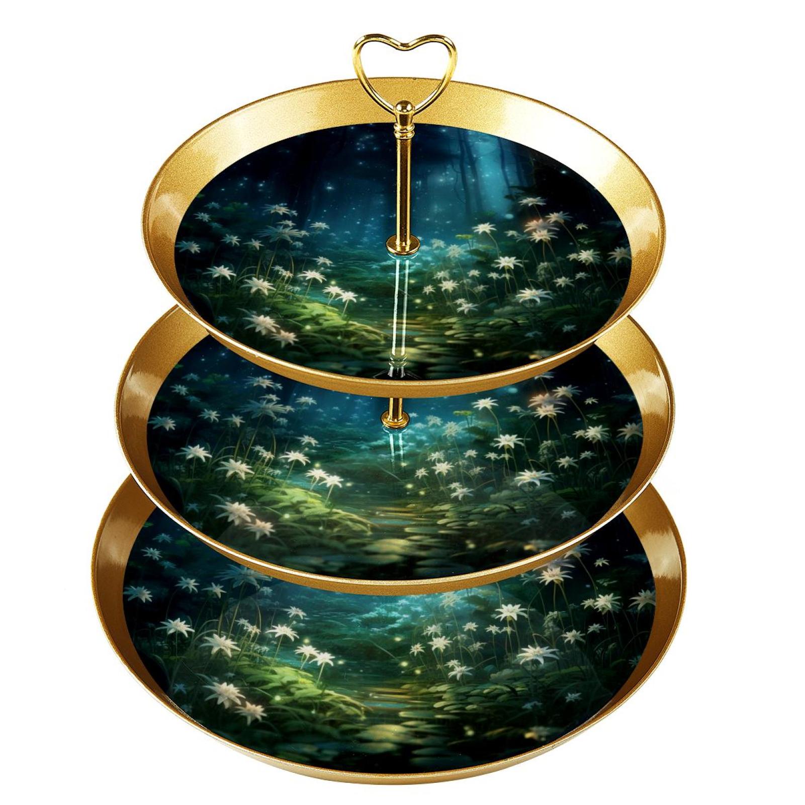 Starry Plants Decorative Jewelry Holder Stand with Plastic Discs and ...