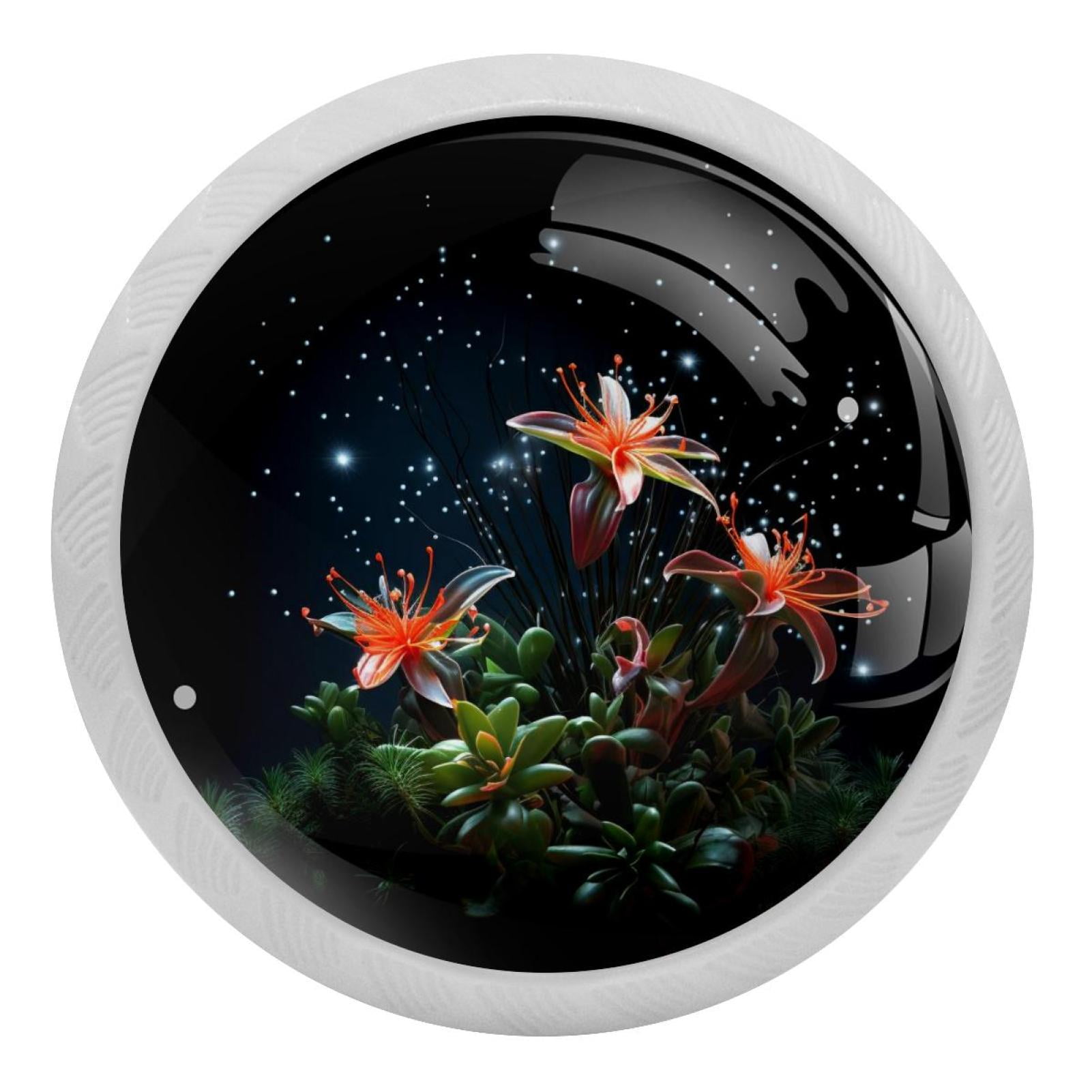 Starry Plants Round Glow-in-the-Dark Fluorescent Cabinet and Dresser ...