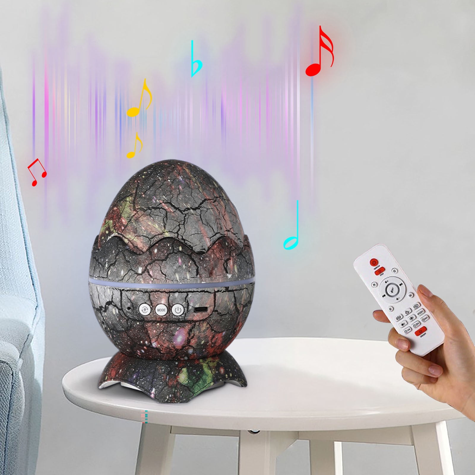 Starry Projector for Kids Room,Dinosaur Egg Projector with White Noise ...