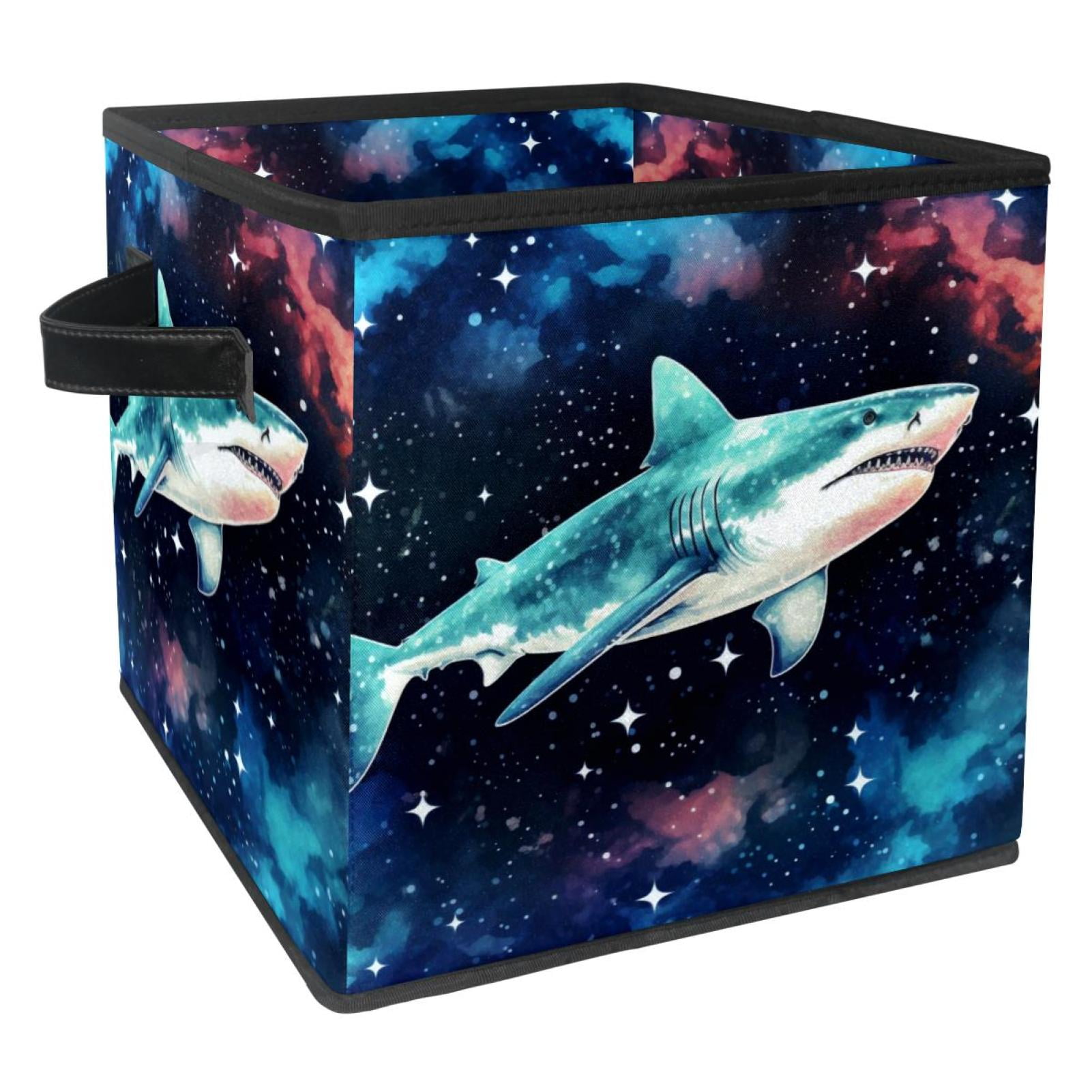 Starry Shark Large Capacity Foldable Storage Basket with Handle, 10.8 ...