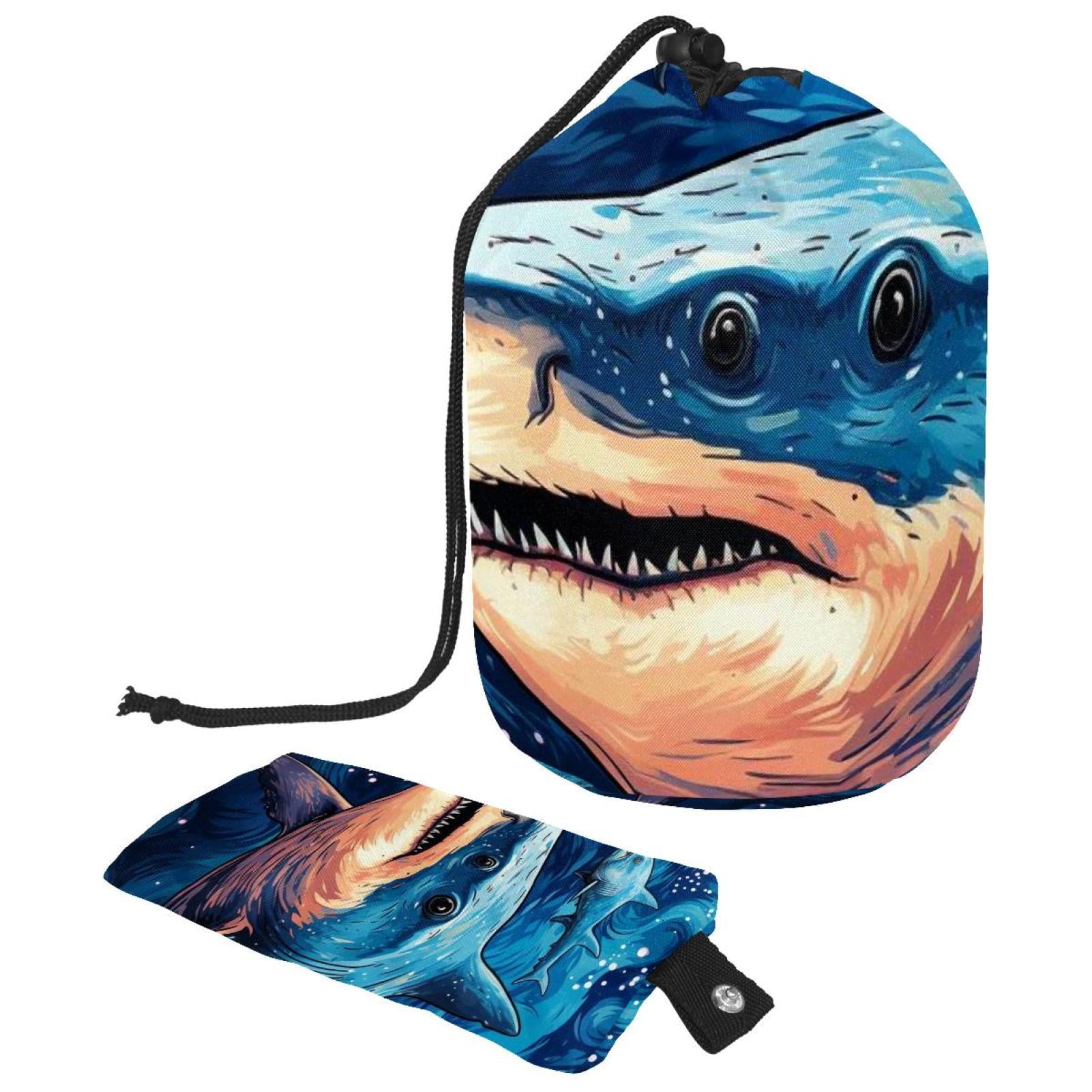 Starry Shark Portable Drawstring Foldable Travel Laundry Bag Shower Bag ...