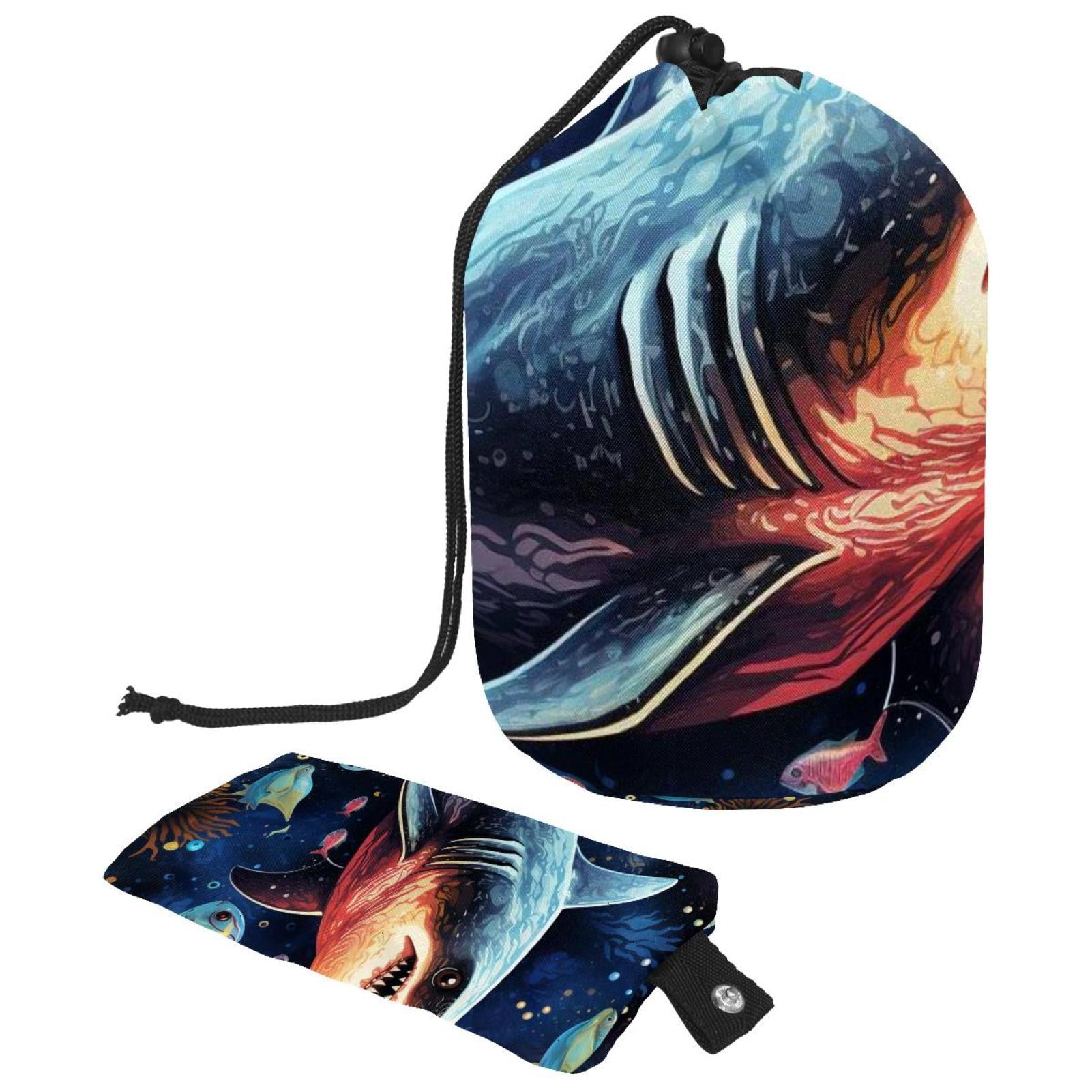 Starry Shark Portable Drawstring Foldable Travel Laundry Wash Bag ...