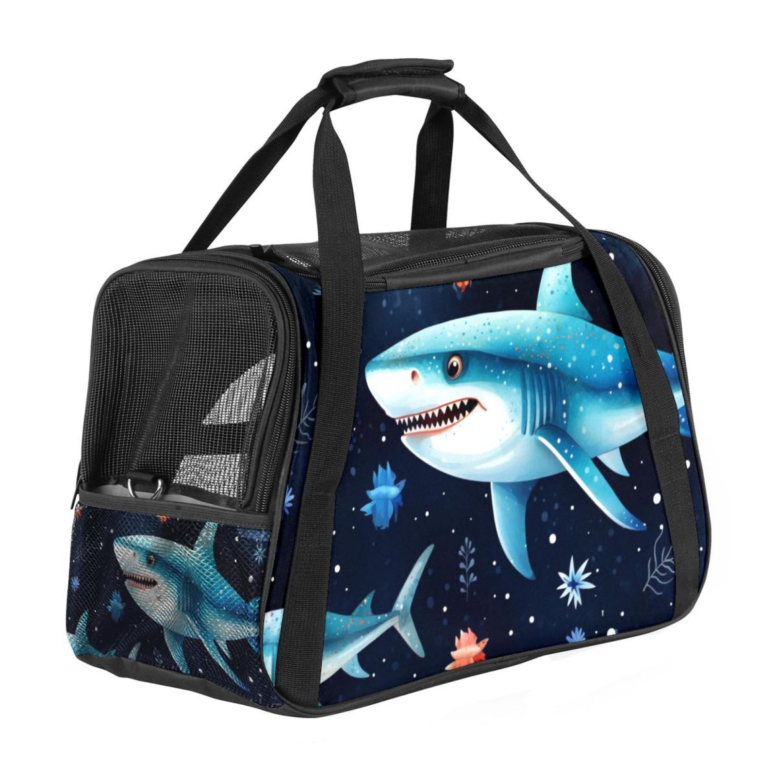 Starry Shark Premium Pet Travel Bag - Durable 900D Oxford Cloth, Sherpa ...