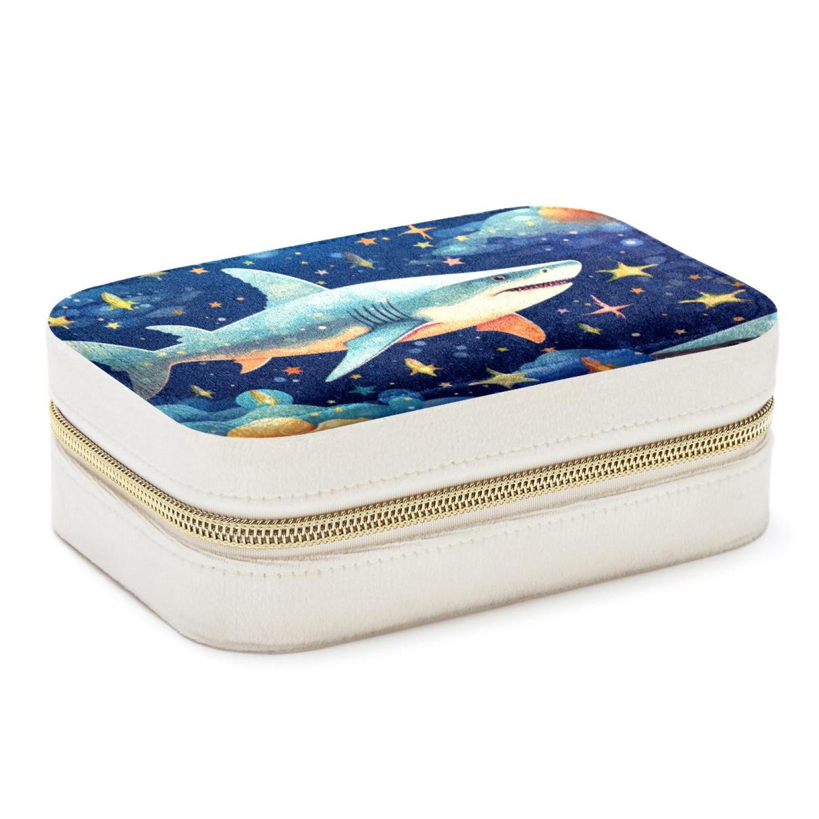 Starry Shark Velvet Portable Travel Organizer with Removable ...