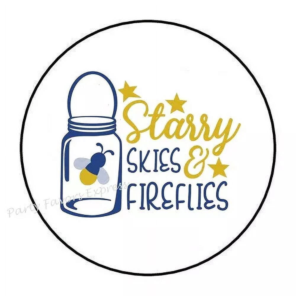 Starry Skies And Fireflies Sticker Party Favors Sticker Envelope Seals ...