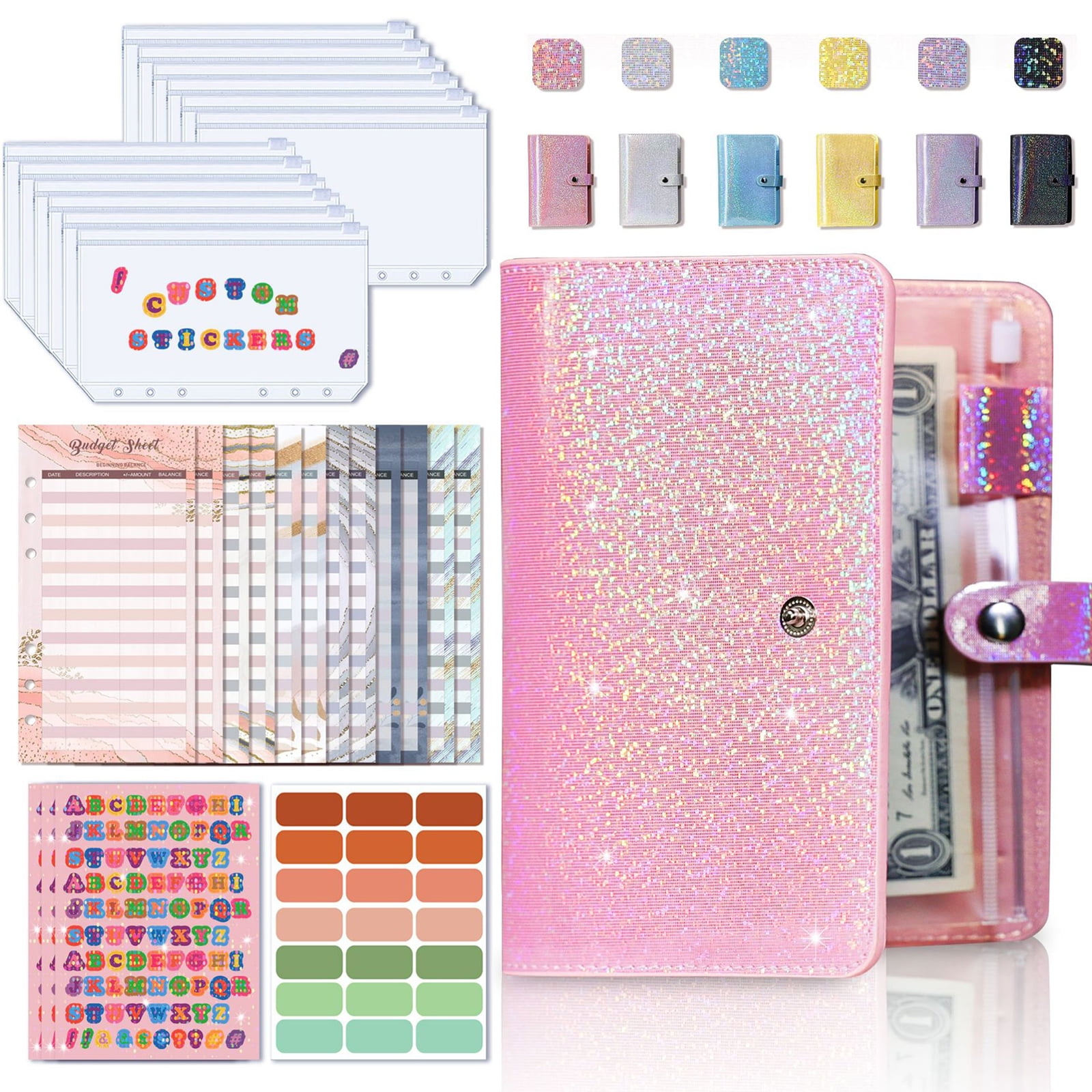 Starry Sky A6 Budget Binder Budget Planner Portable Lightweight Money ...