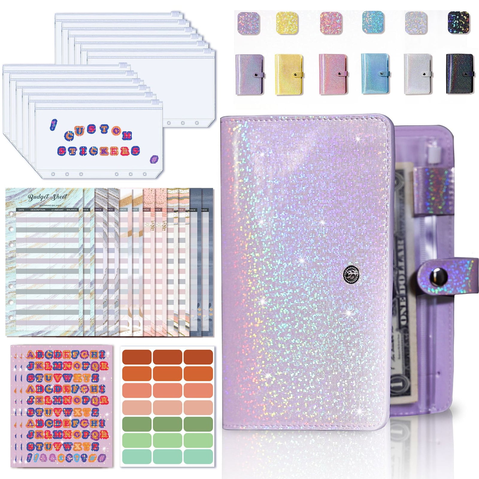 Starry Sky A6 Budget Binder Budget Planner Portable Lightweight Money ...