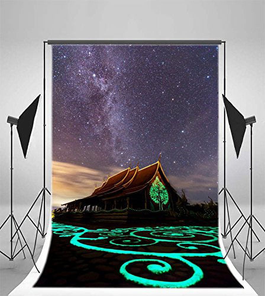 Starry Sky Backdrop 5x7ft Photography Background Classical Building ...