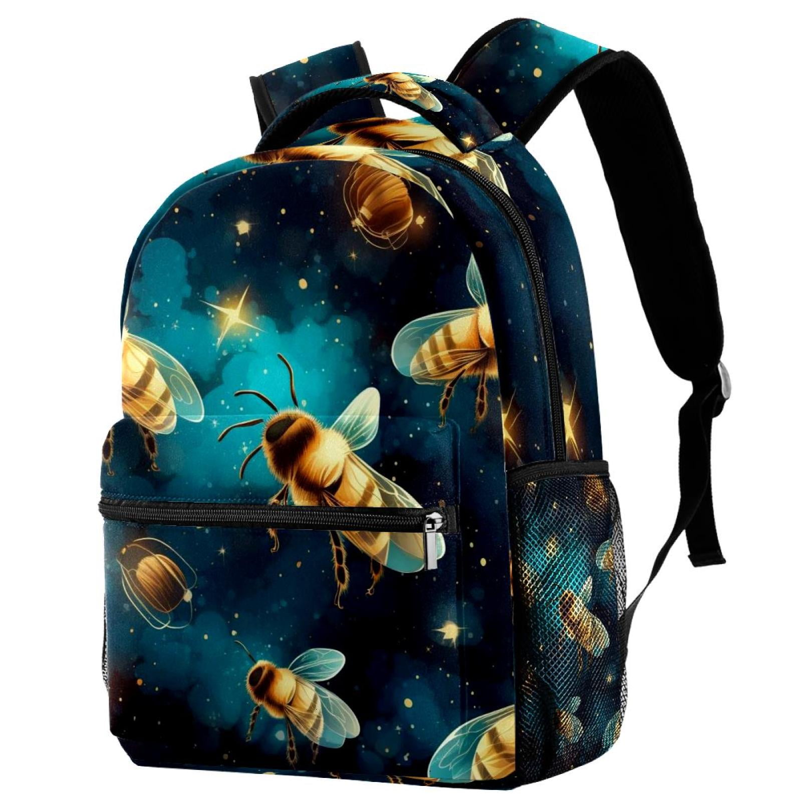 Starry Sky Bee Lightweight Backpacks Roomy Interior, Casual Backpack in ...