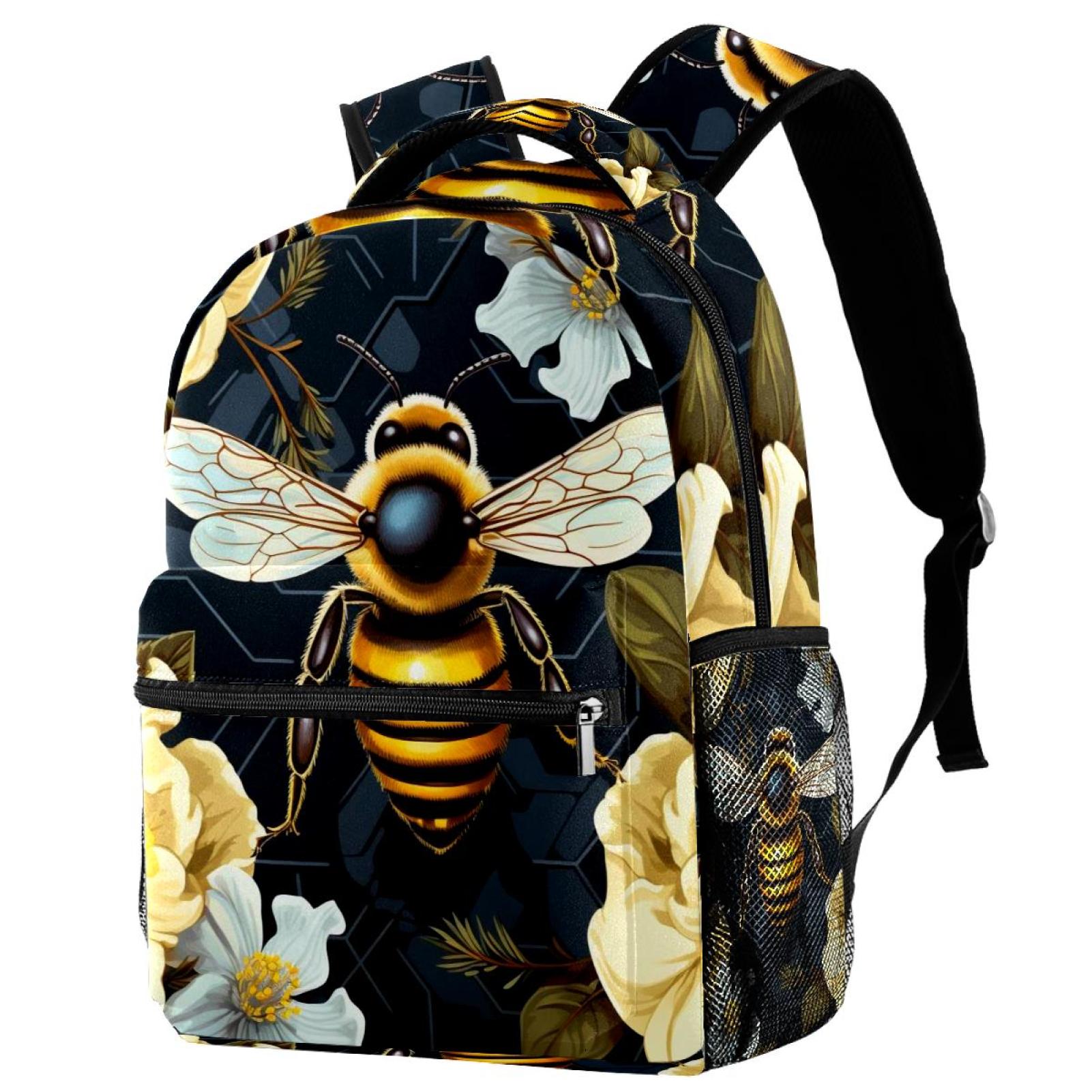 Starry Sky Bees Honey Casual Backpacks Lightweight Premium Backpack ...