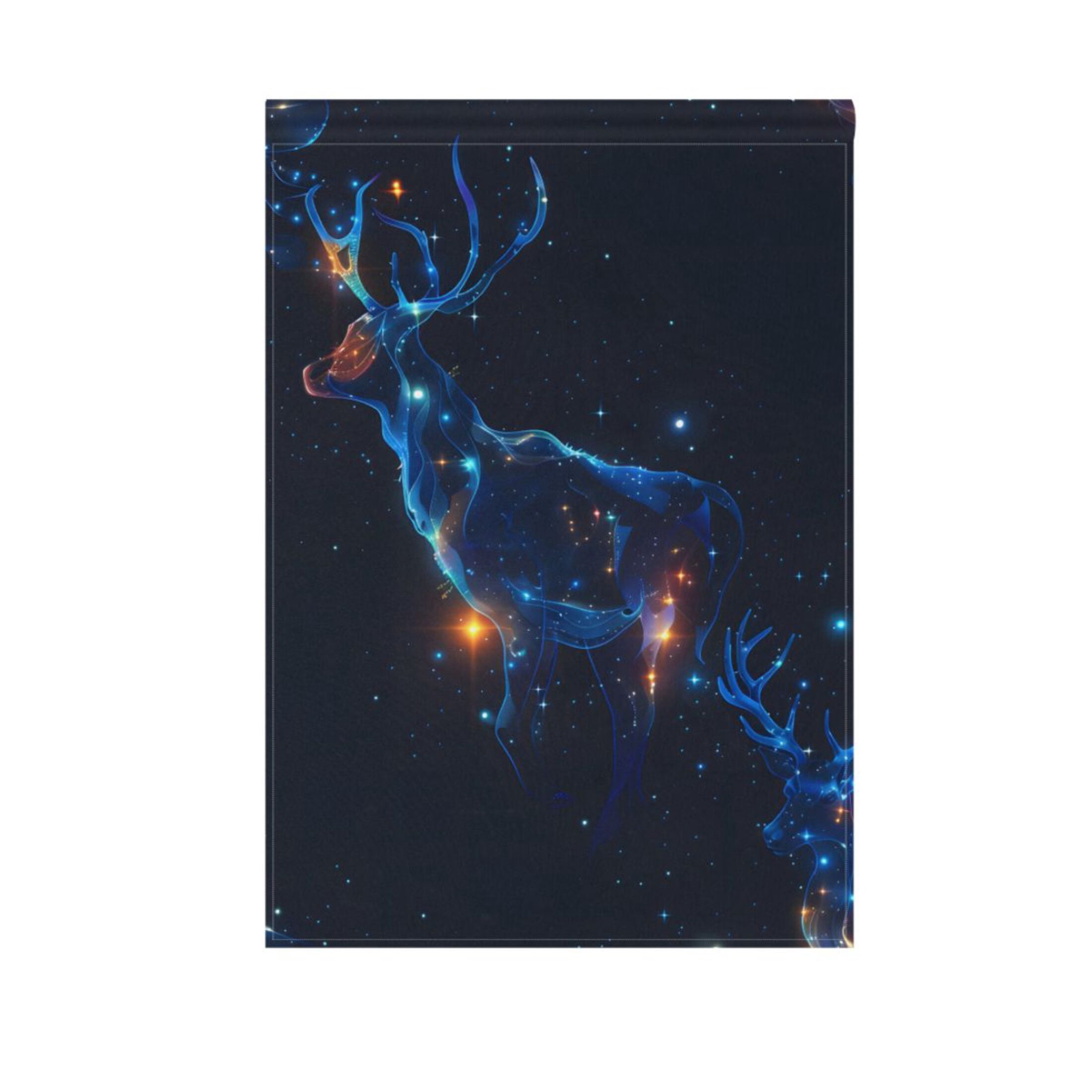 Starry Sky Color Deer Garden Flag 28"x40" Double-Sided Yard Flags for ...