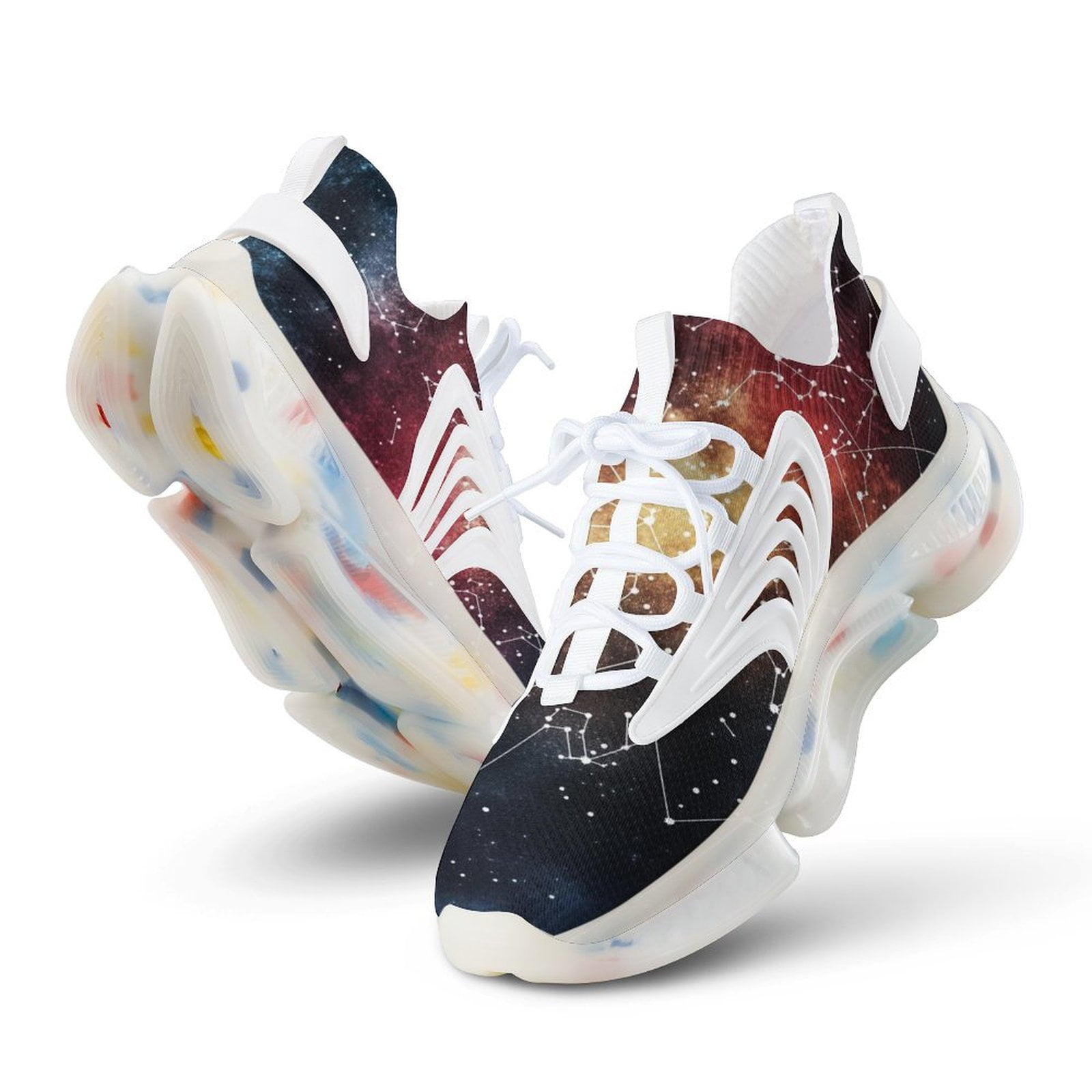 Starry Sky Constellation Galaxy Walking Shoes for Men Woman Lightweight ...