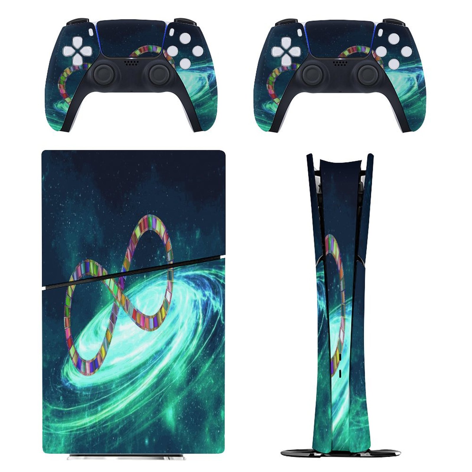 Starry Sky, Cycle, Infinity PS5/PS5 Slim Digital Disc Skin Sticker For ...
