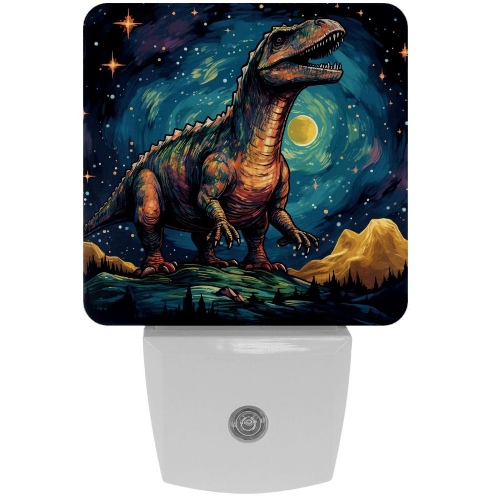 Starry Sky Dinosaur LED Square Night Lights - Small and Bright ...