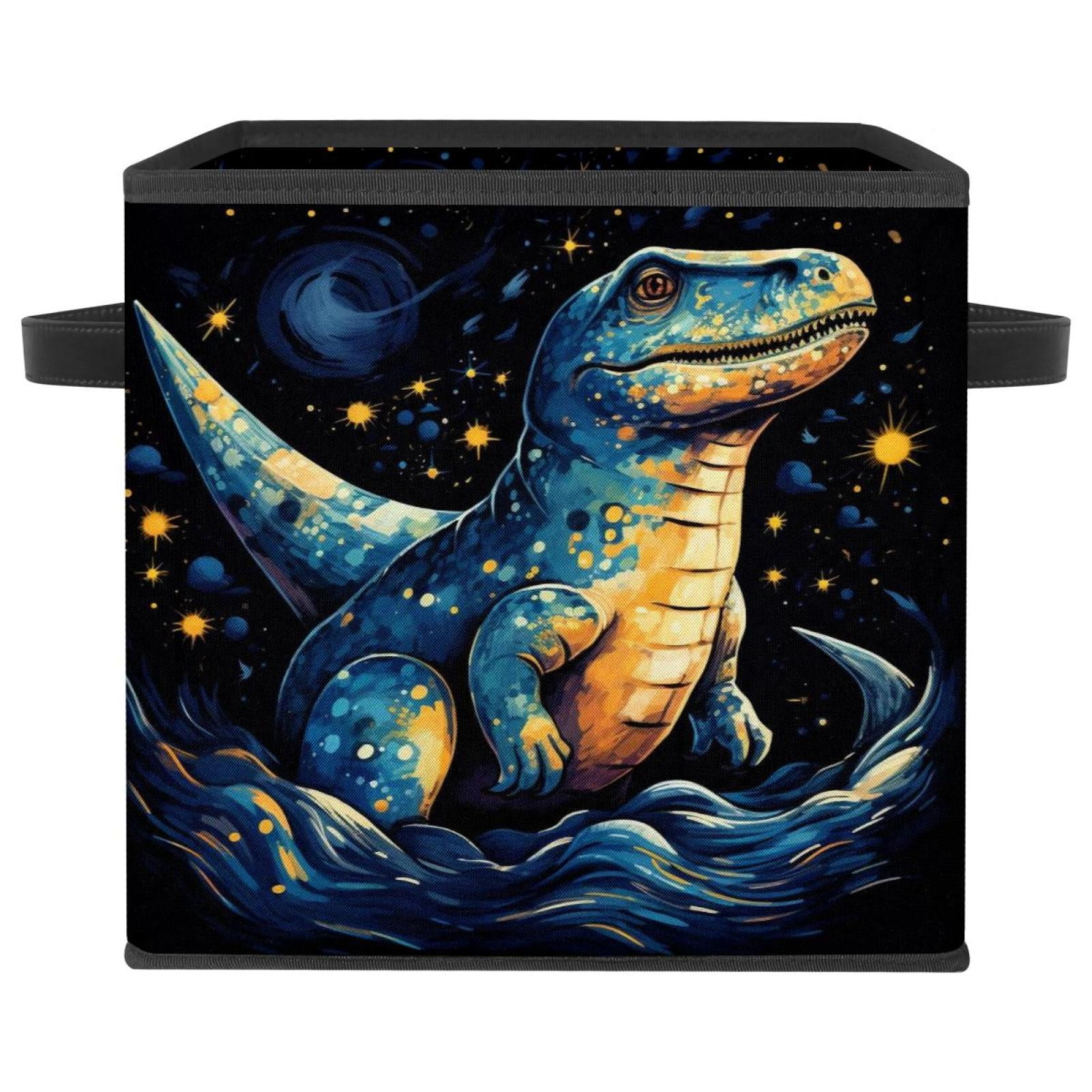 Starry Sky Dinosaur Storage Bins, Extra Large Closet Storage Cube for ...
