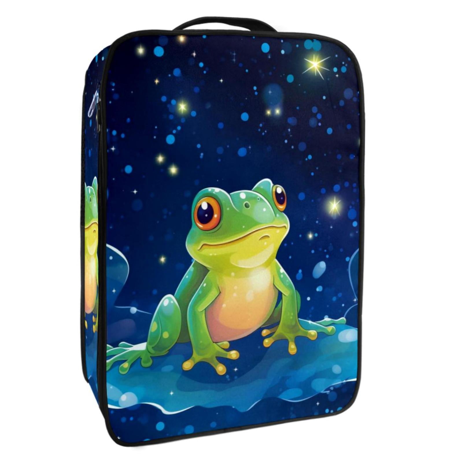 Starry Sky Frog Durable Polyester Shoe Containers - 23x31cm/9x12in Shoe ...