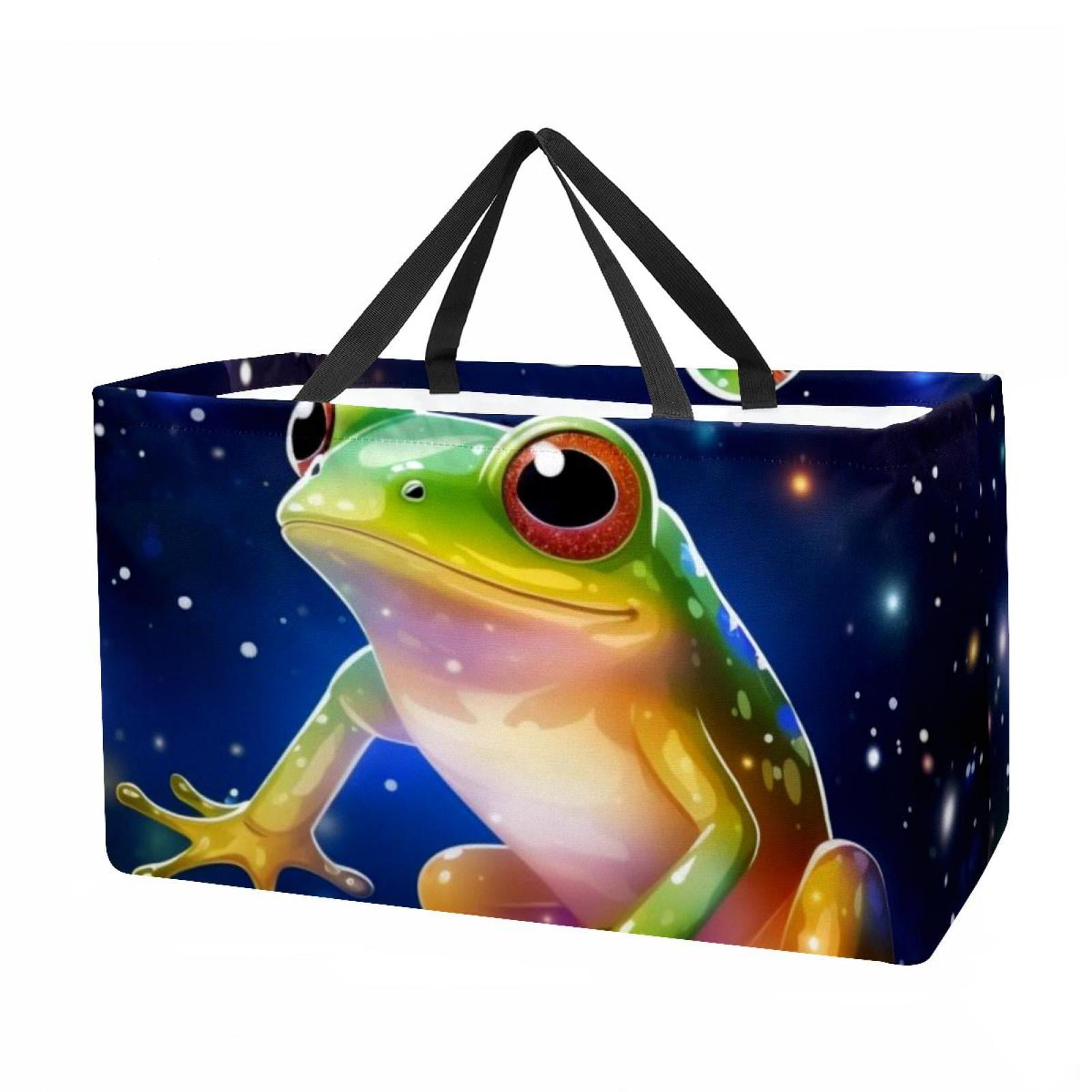 Starry Sky Frog Large Capacity Reusable Foldable Oxford Cloth Storage ...