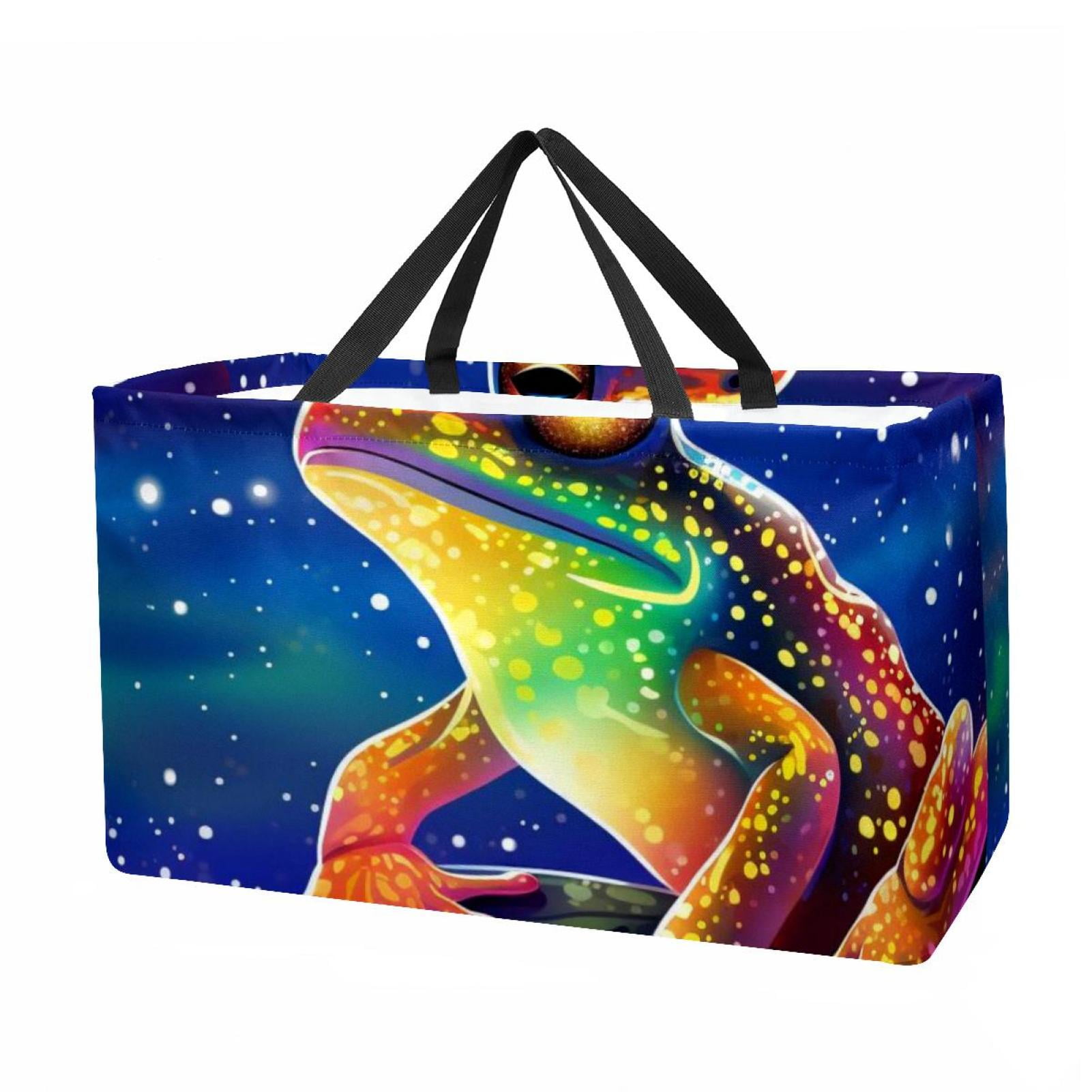 Starry Sky Frog Large Capacity Reusable Foldable Oxford Cloth Storage ...