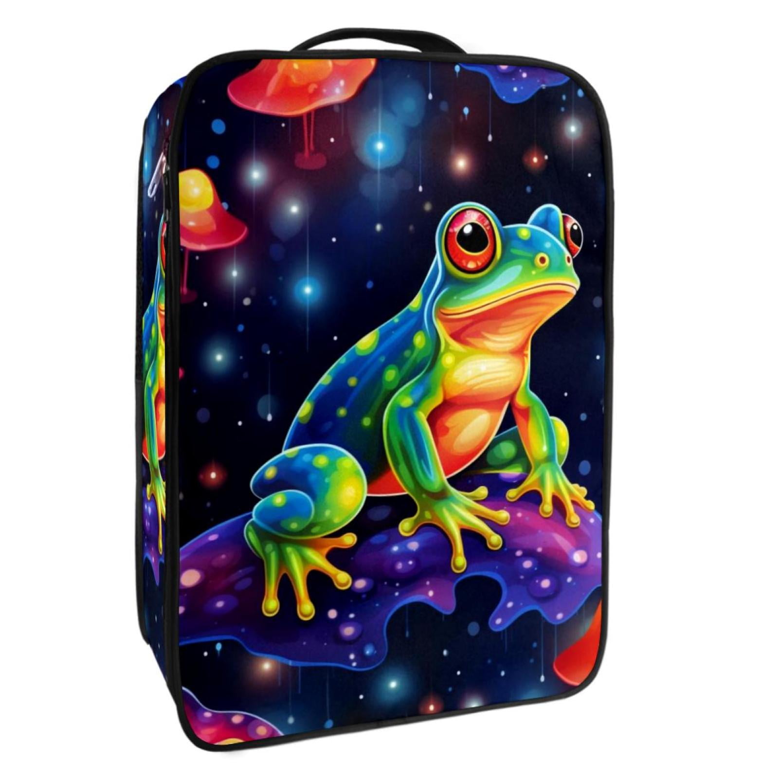 Starry Sky Frog Organize Your Shoes with Durable Polyester Shoe Boxes ...
