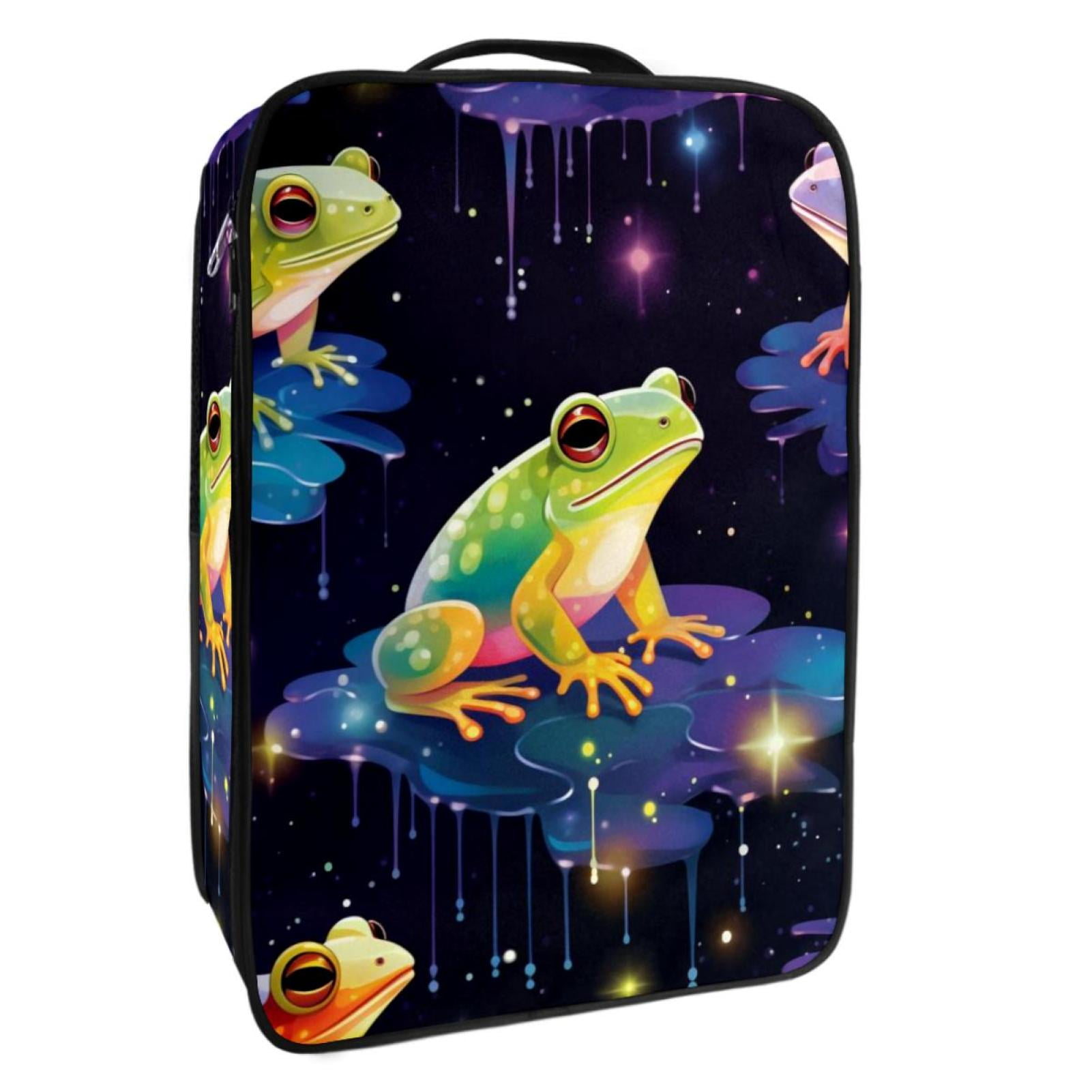 Starry Sky Frog Premium Polyester Shoe Containers - Organize Your ...
