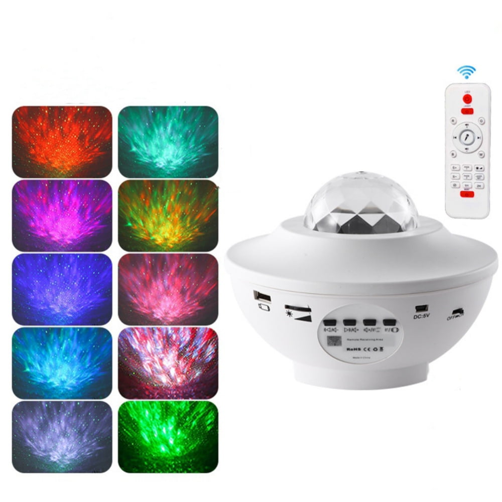 Starry Sky Galaxy Projector USB Music Player Star Night Light Romantic ...