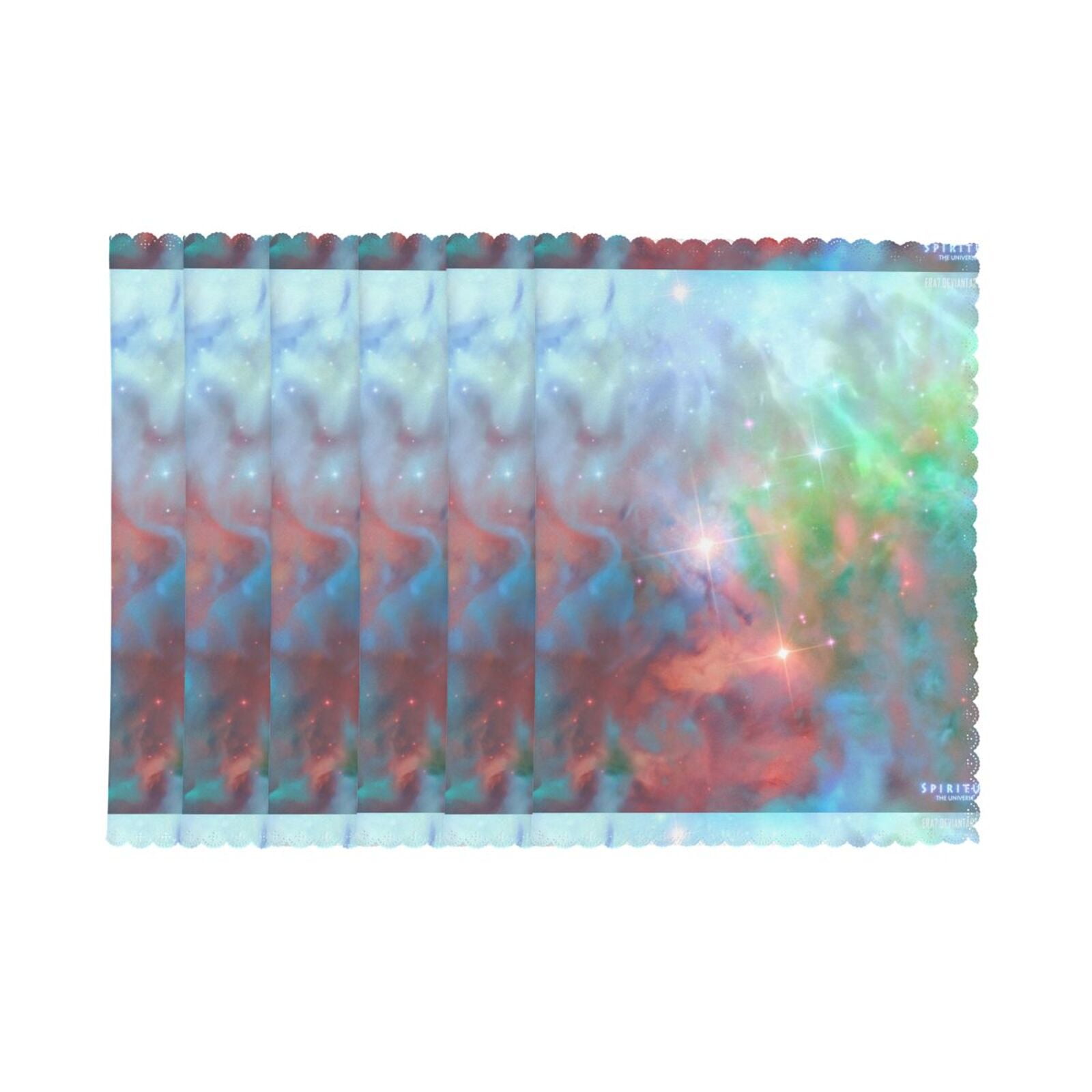 Starry Sky, Galaxy, Universe, Psychedelic Placemats Set Of 6 Heat ...