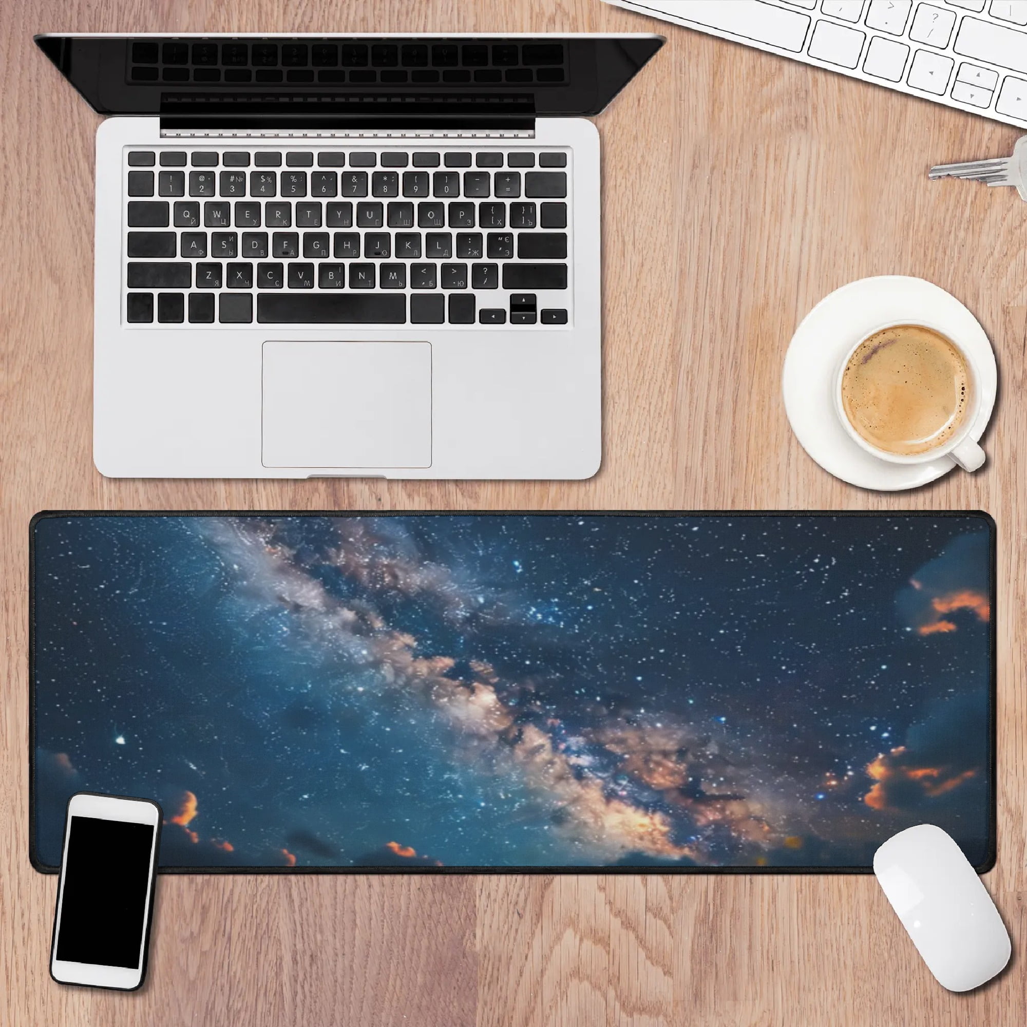 Starry Sky Landscape Gaming Mouse Pad Large XL Long Extended Pads Big ...