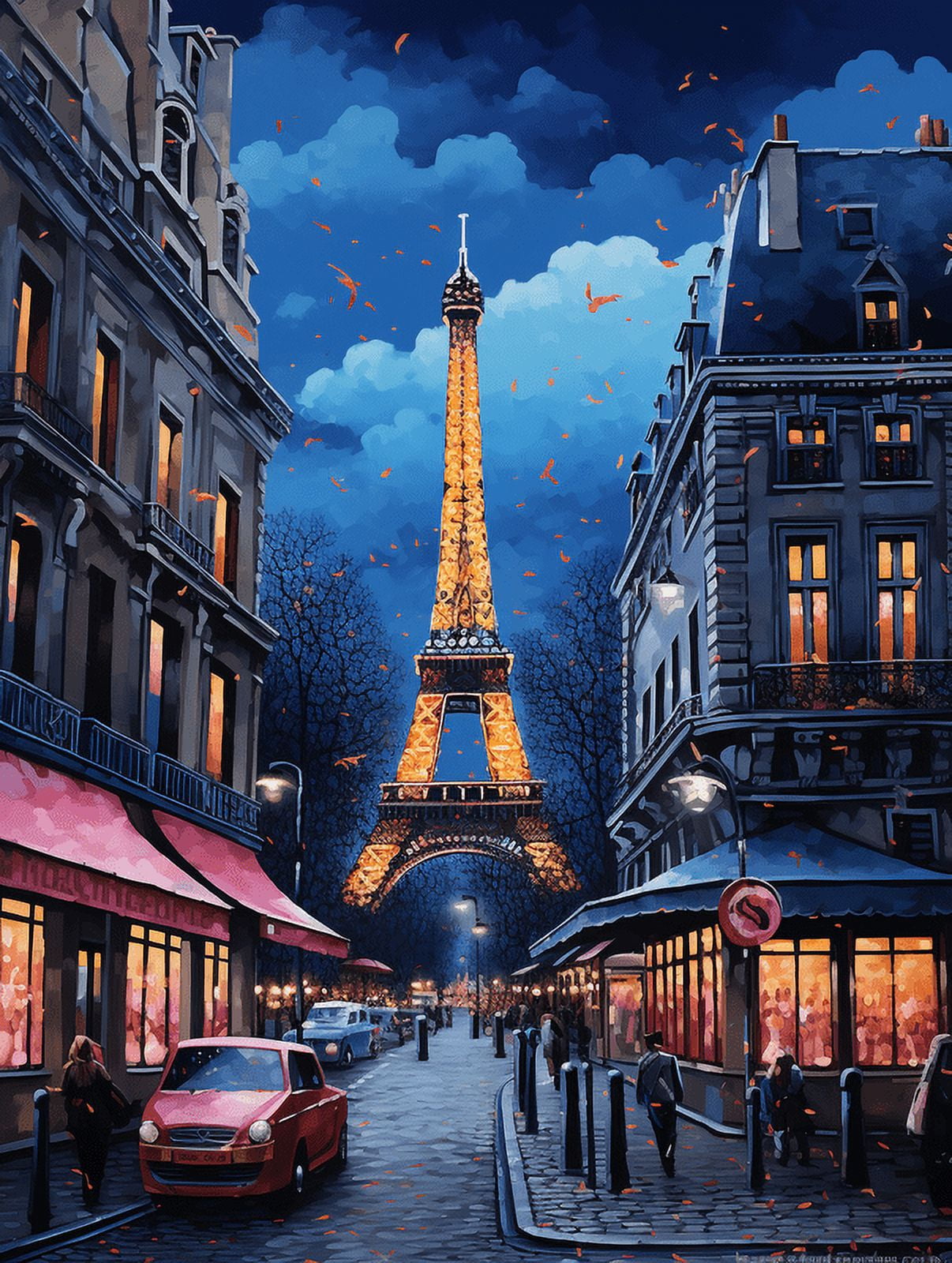 Starry Sky Oil Painting - 300 Piece Puzzle Multi-color Puzzle - Fun ...