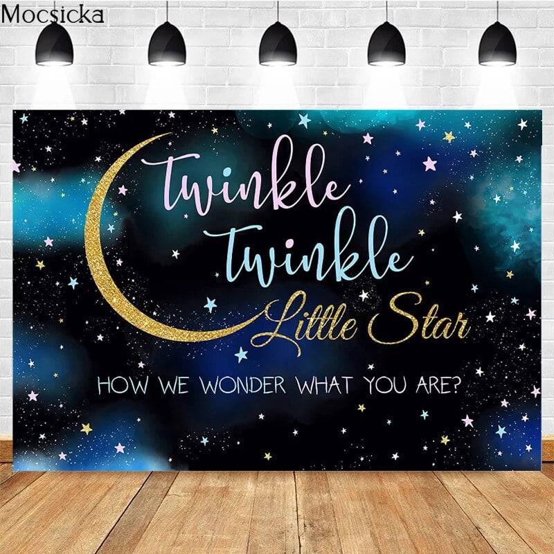 Starry Sky Photography Background Small Stars Decoration Baby Shower ...
