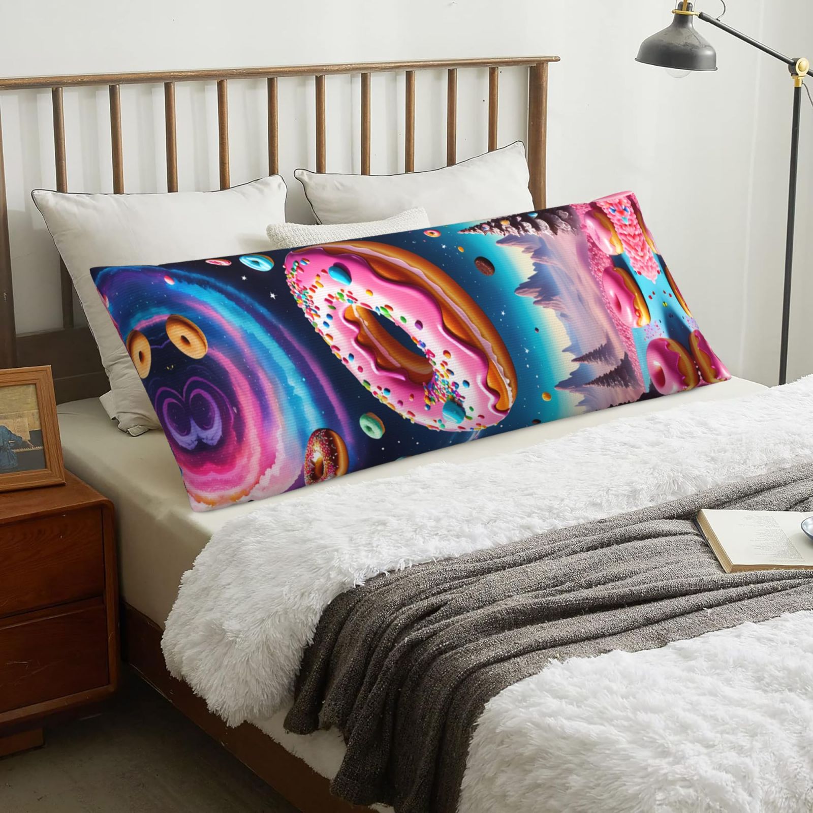 Starry Sky Pine Tree Donut Body Pillow Cover, Body Pillow PillowCase ...