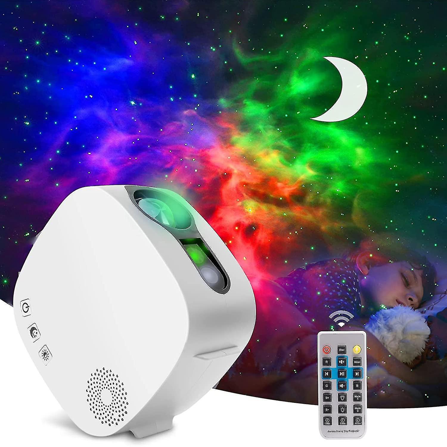 Starry Sky Projector, 4 In 1 360 Rotatable Nebula Moon Projection Lamp ...