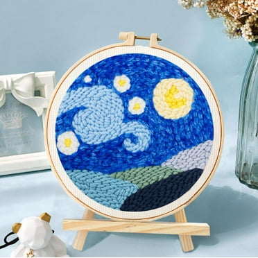 Plant Punch Needle Kits Adults Beginner, Handcraft DIY Craft Hoop Kit ...