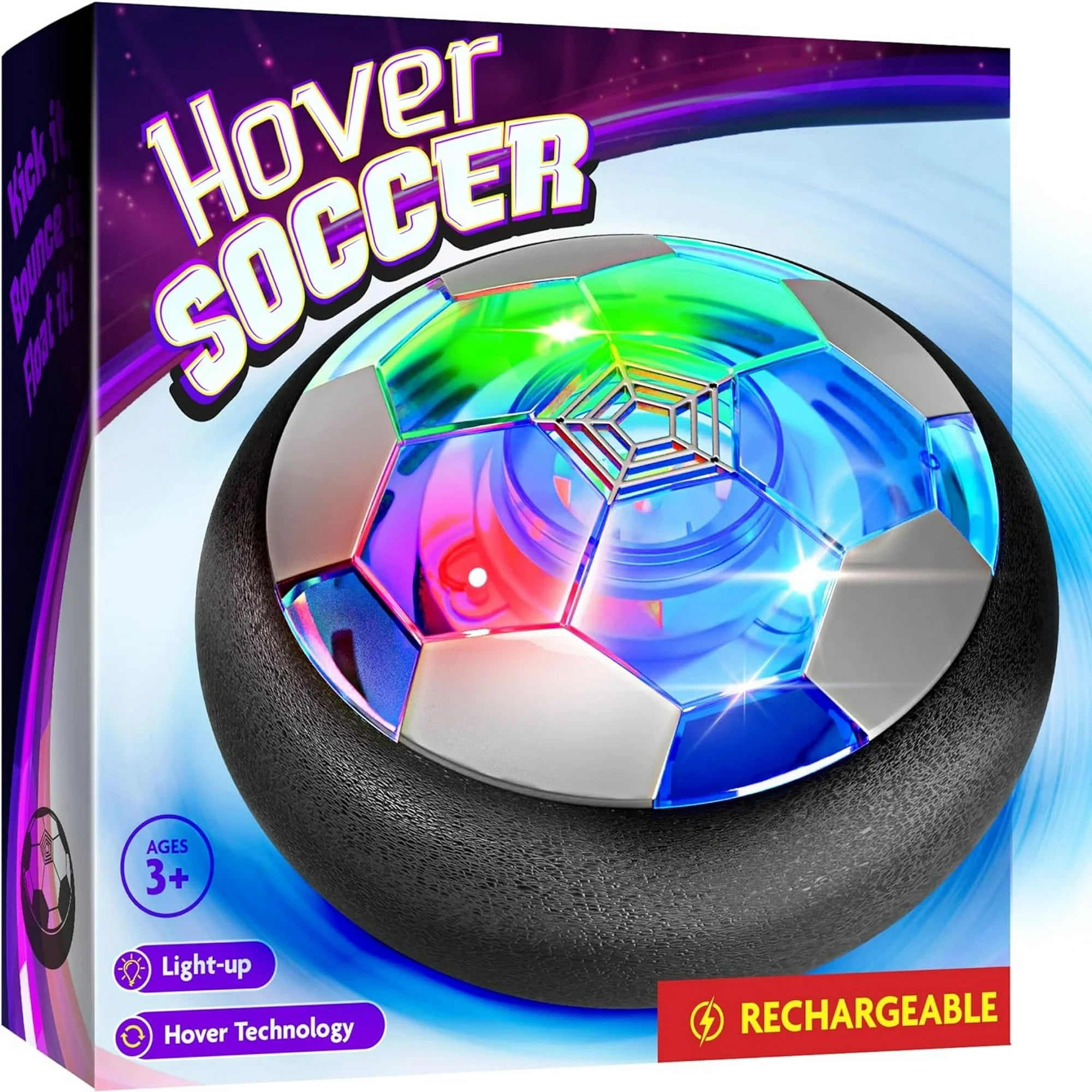 Starry Sky Rechargeable Floating Soccer Indoor Leisure Glowing Soccer ...
