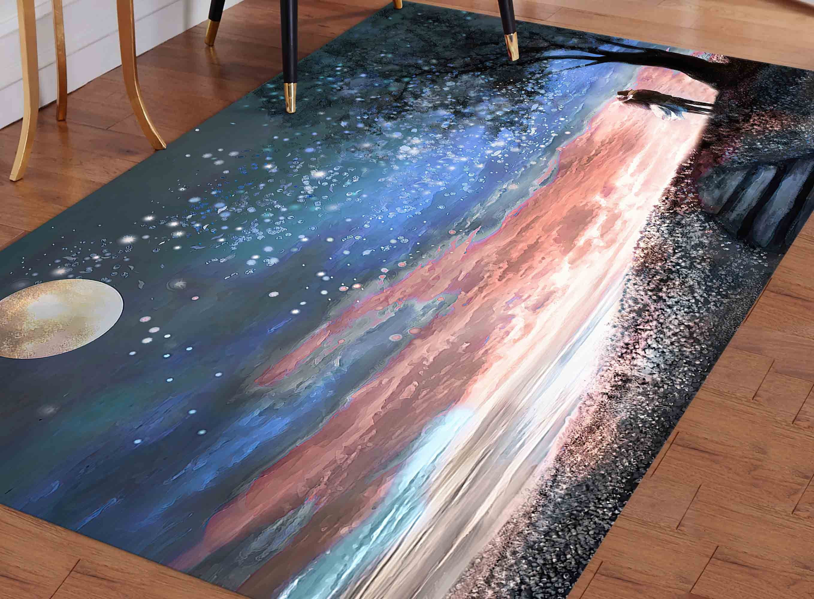Starry Sky Rug, View Rugs, Gift Rug, Soft Rug, Indoor Rug, Hallway Rug ...