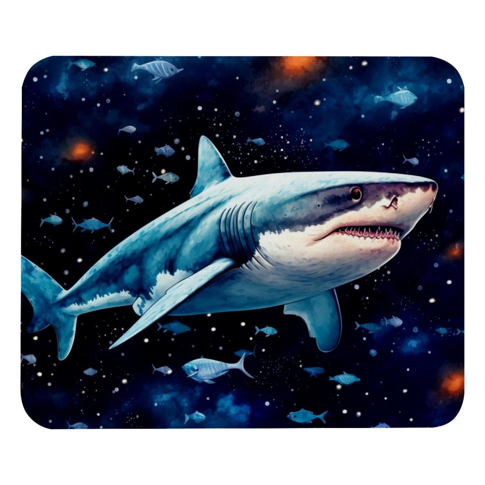 Starry Sky Shark Mouse Pad for Laptop Wireless Mouse Home Office Travel ...