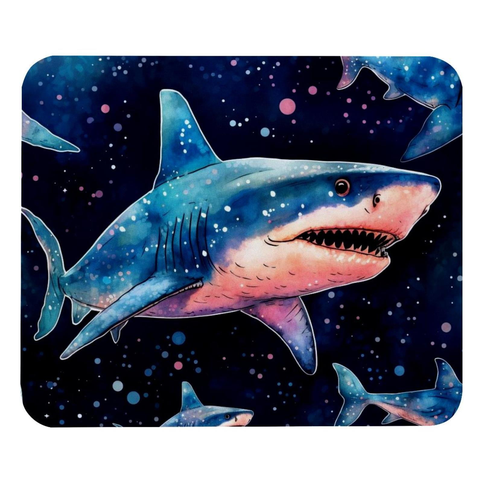 Starry Sky Shark Mouse Pad for Wireless Mouse Home Office Desk Laptop ...
