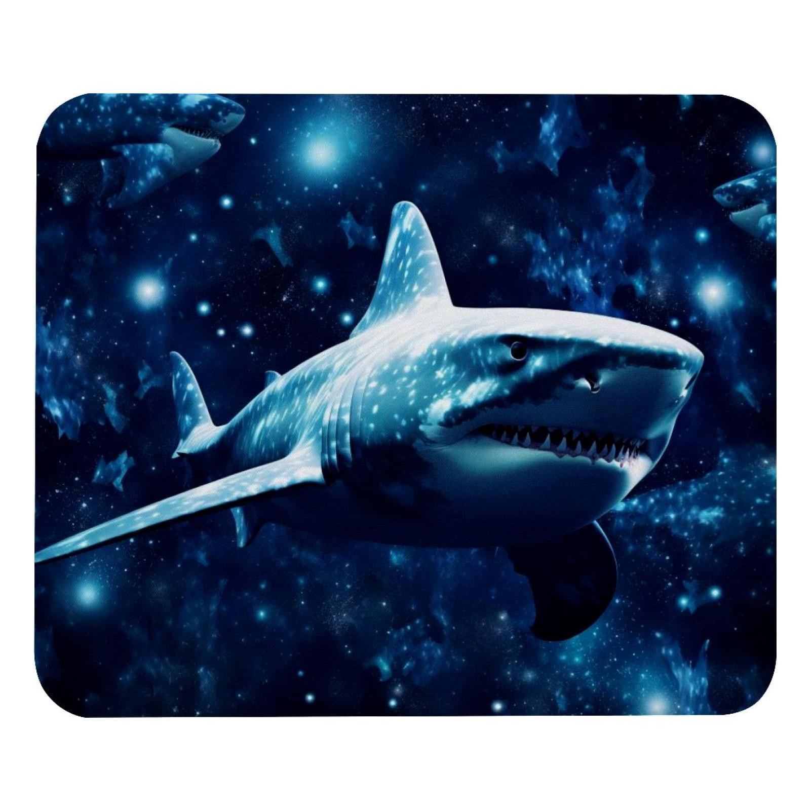 Starry Sky Shark Mouse Pad for Wireless Mouse Home Office Desk Laptop ...
