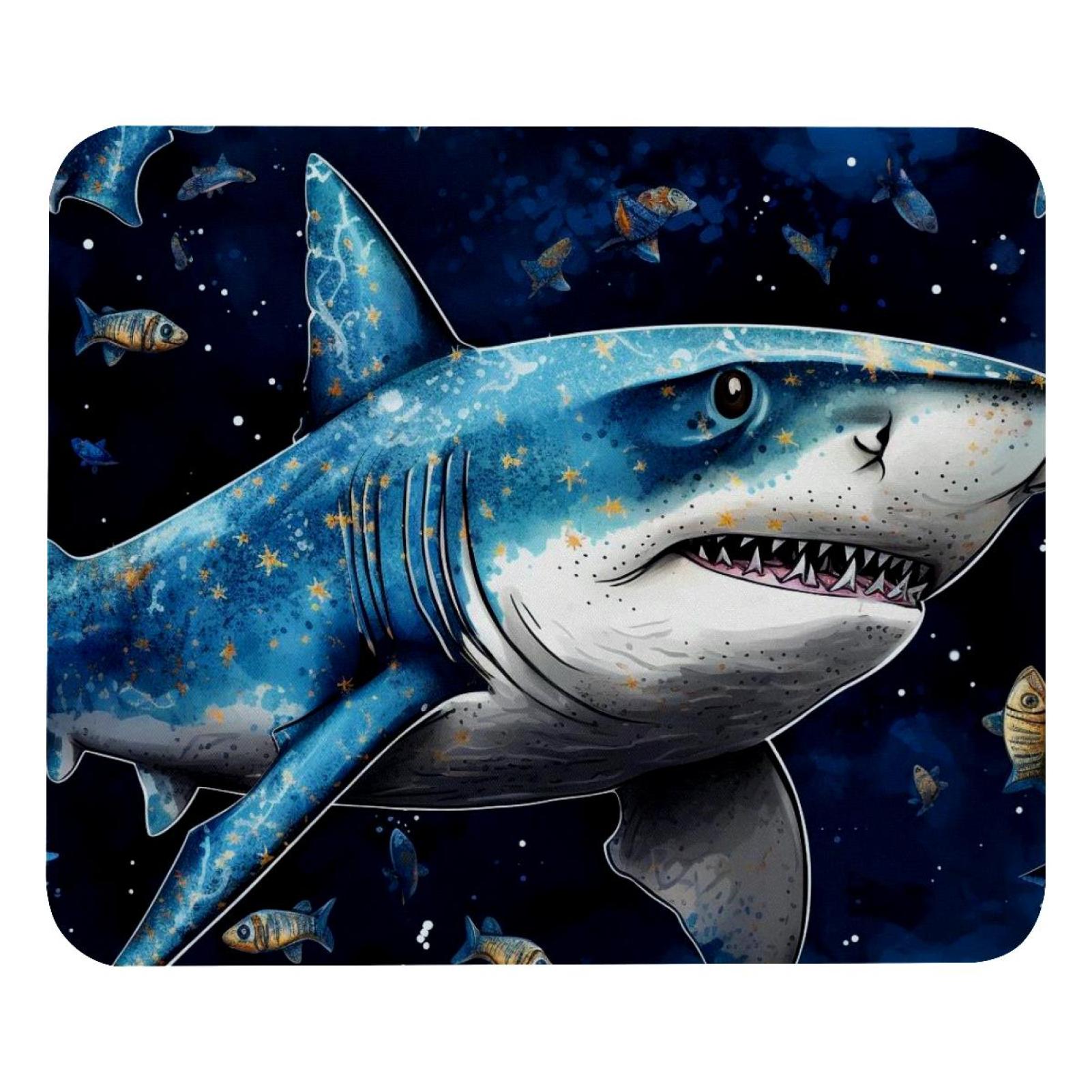 Starry Sky Shark Mouse Pad for Wireless Mouse Home Office Desk Laptop ...