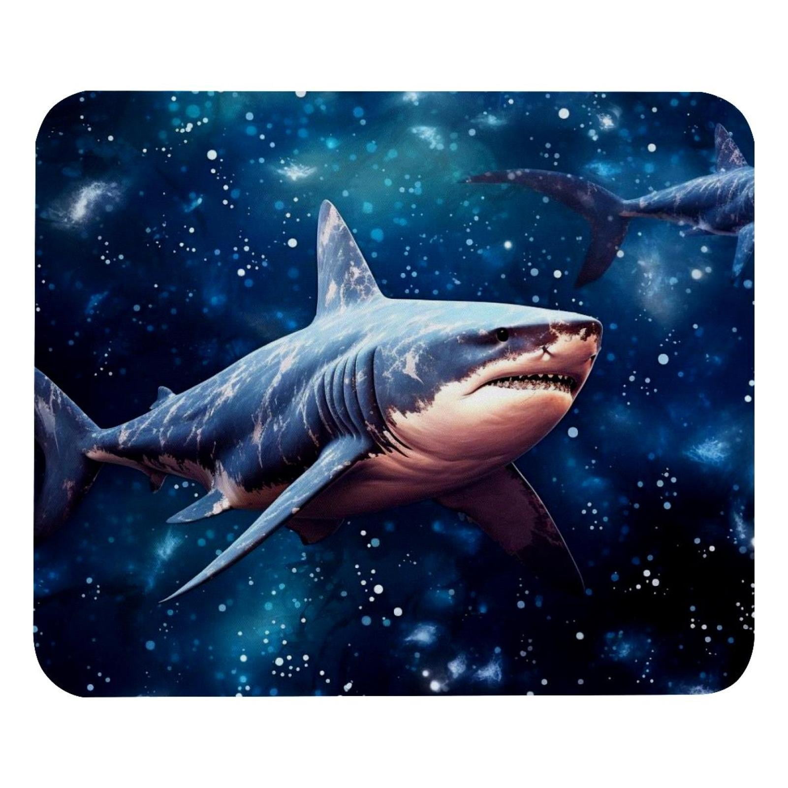 Starry Sky Shark Mouse Pad for Wireless Mouse Home Office Desk Laptop ...