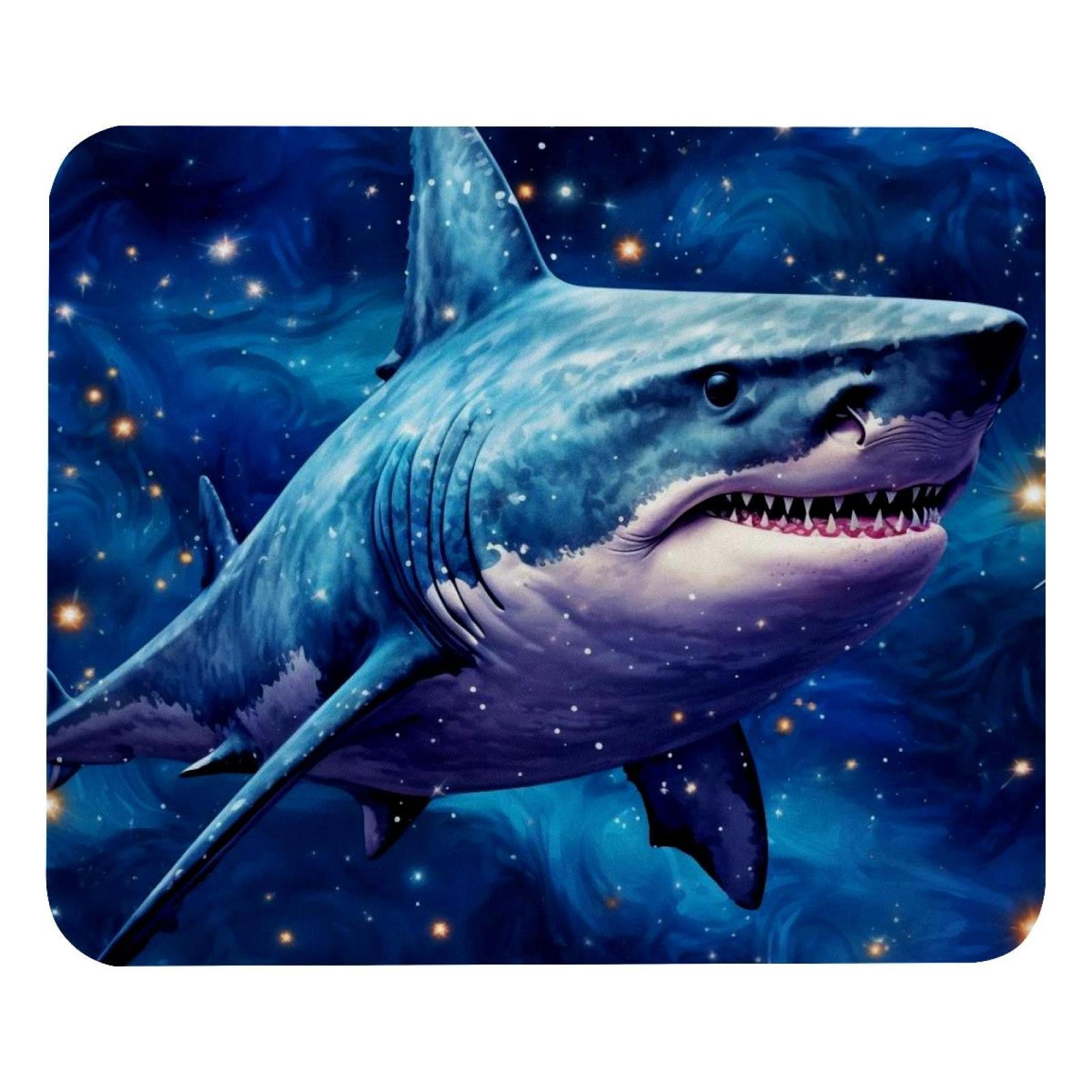 Starry Sky Shark Mouse Pad for Wireless Mouse Home Office Desk Laptop ...