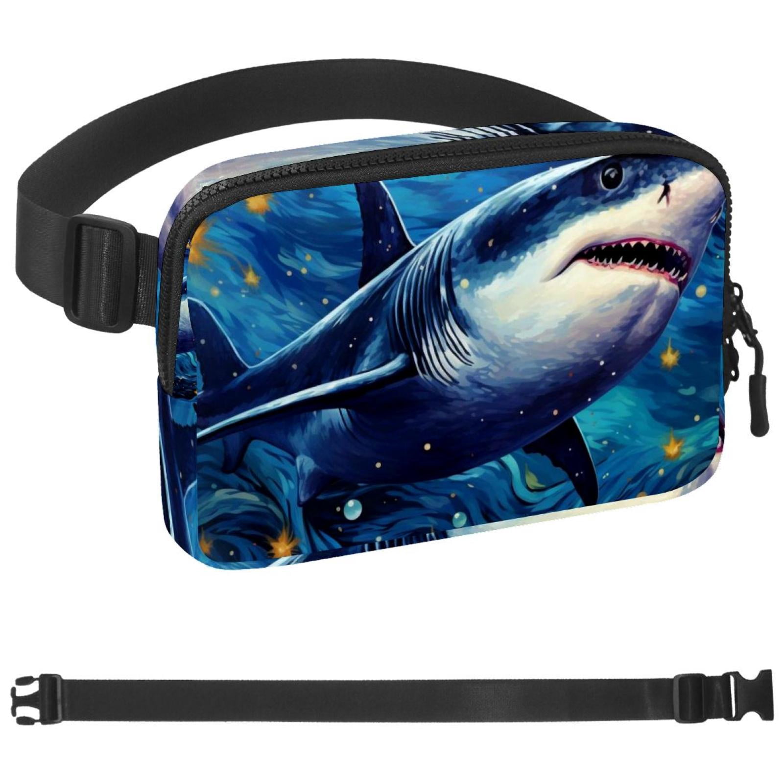 Starry Sky Shark Waist Pack for Running Fanny Pack for Women and Men ...