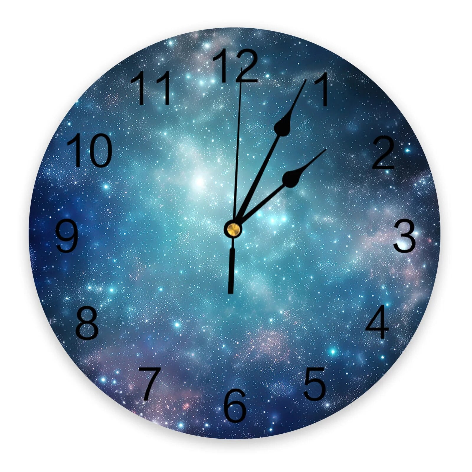 Starry Sky Stars Milky Way Wall Clock Large Modern Kitchen Dinning ...