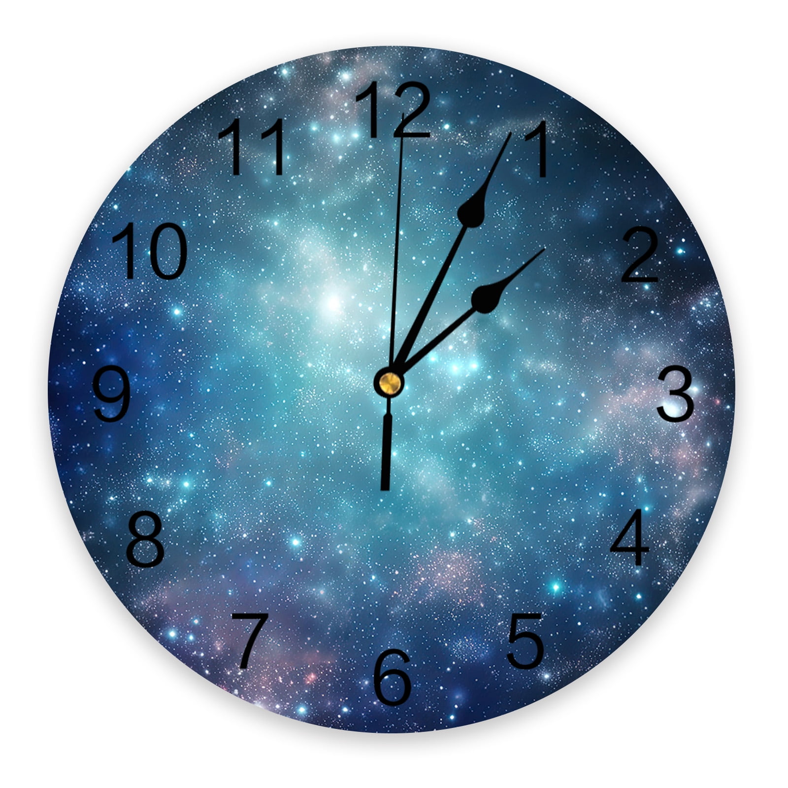 Starry Sky Stars Milky Way Wall Clock Large Modern Kitchen Dinning ...